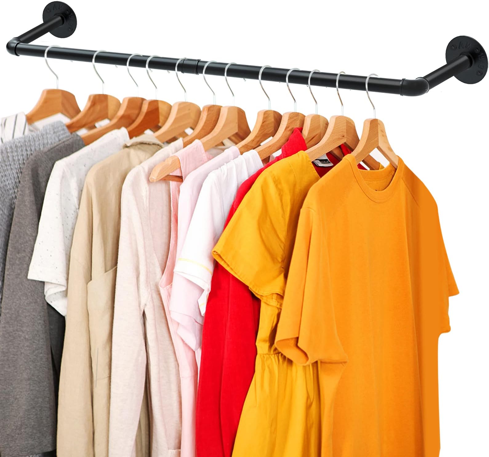 Amazon.com: TALITARE White Industrial Pipe Clothing Rack, 30 Inch Pipe ...