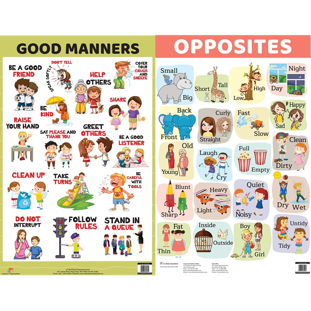 Buy Charts: Good Manners Charts (Educational Charts For Kids)+Charts ...