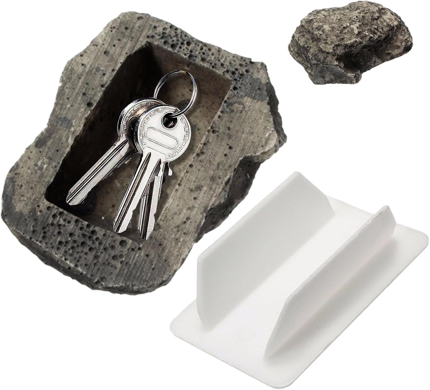 Outdoor Key Safe Rock Weatherproof Key Stone with Secret Compartment ...