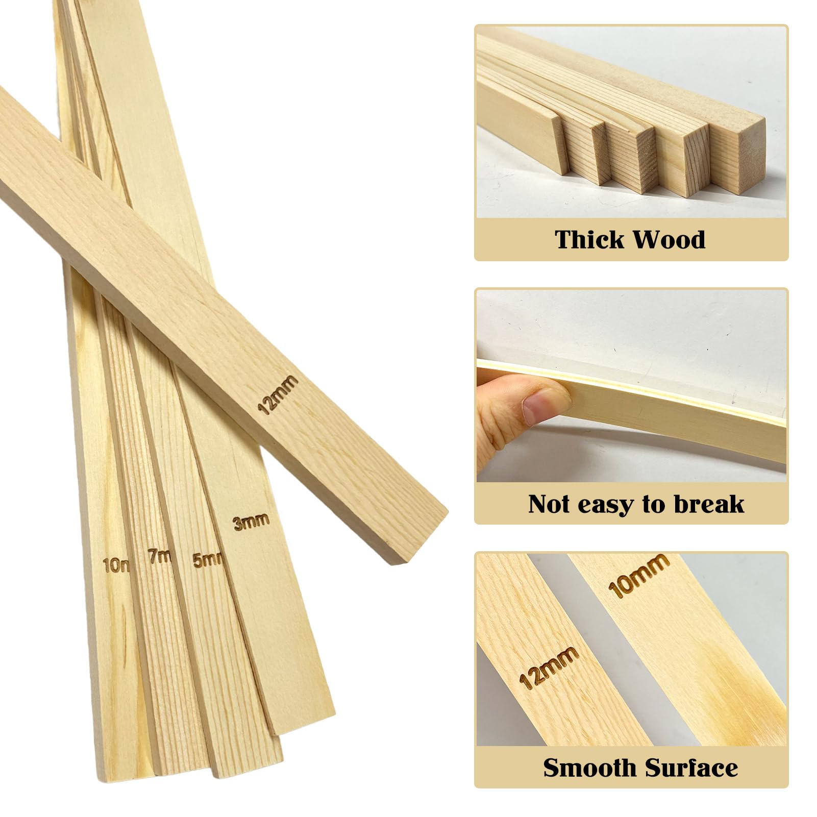 Snapklik.com : 10 Pieces Clay Rolling Pin Guide, Rolling Mud Stick ...