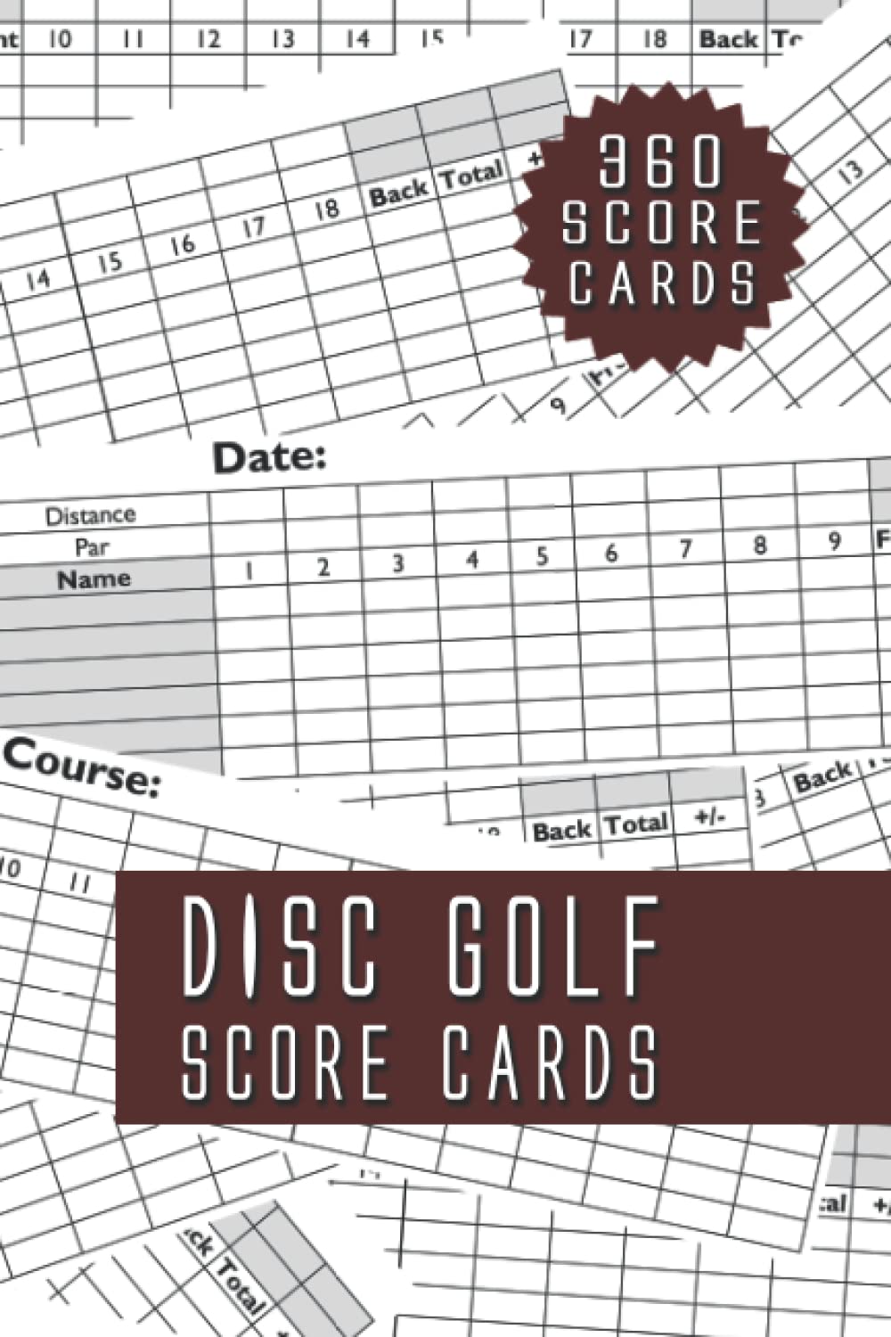 Amazon.com: Disc Golf Score Cards: 360 Disc Golf Scoring Sheets 6" x 9 ...