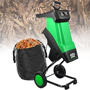 Amazon.com: Qiokoith Electric Leaf Mulcher Garden Shredder, Compost ...