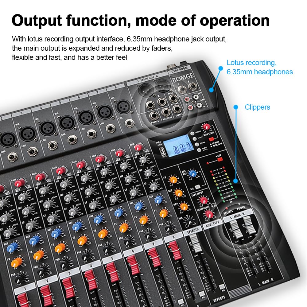 Mixer Audio Audio Mixer For Pc Dj Mixer Bomge 4 Channel 16 Dsp Echo Dj 