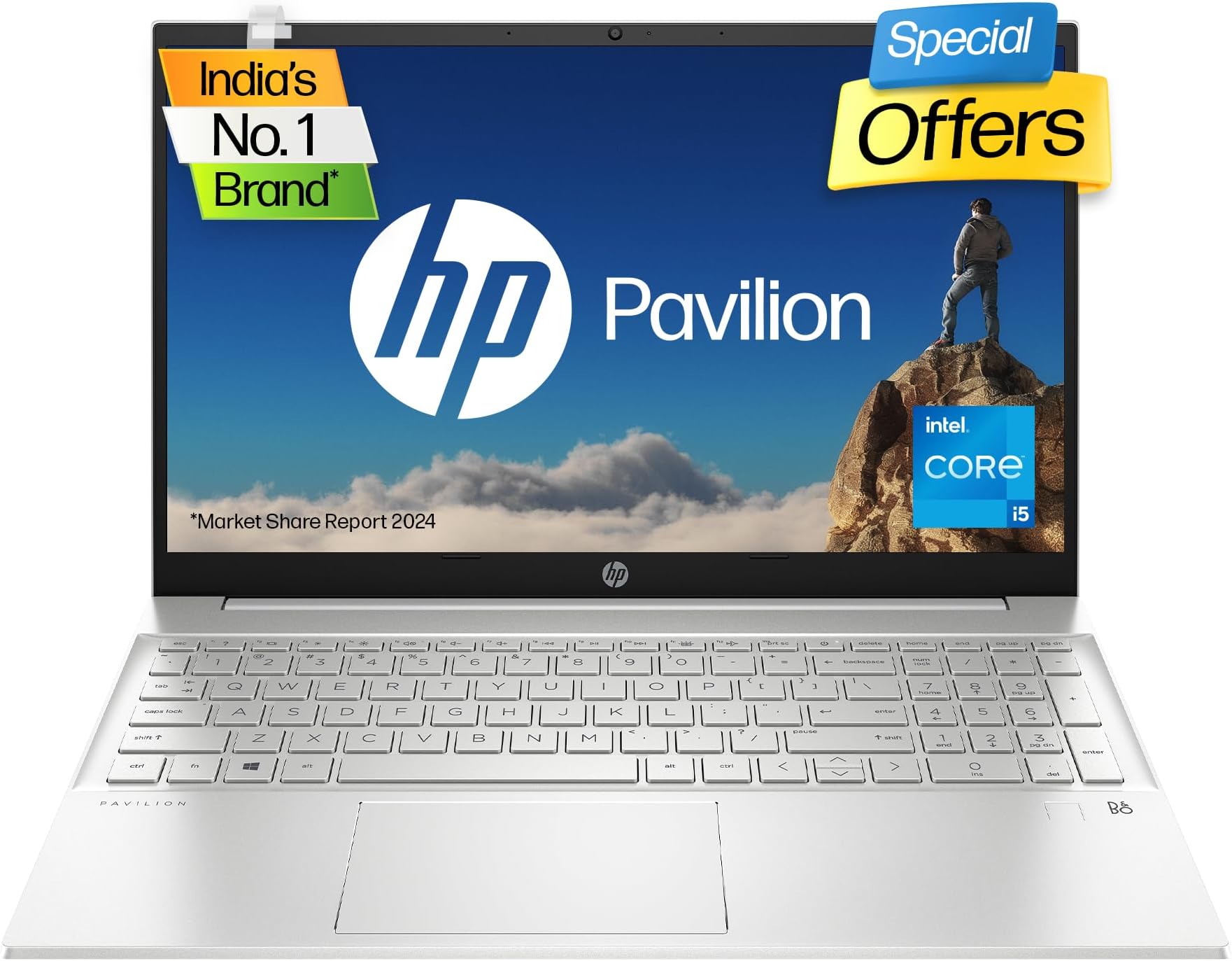 HP Pavilion Laptop 15,12th Gen Intel Core i5-1240P 15.6 inch(49.6cm) FHD IPS Laptop(16GB RAM ...