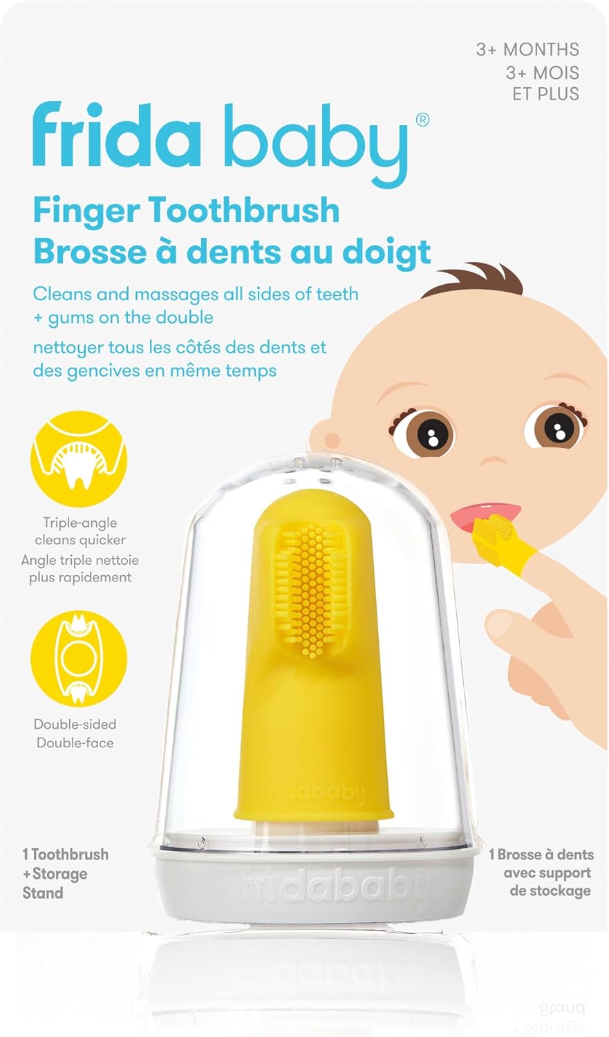 Frida Baby First Finger Toothbrush - Safe, Effective Dental Care