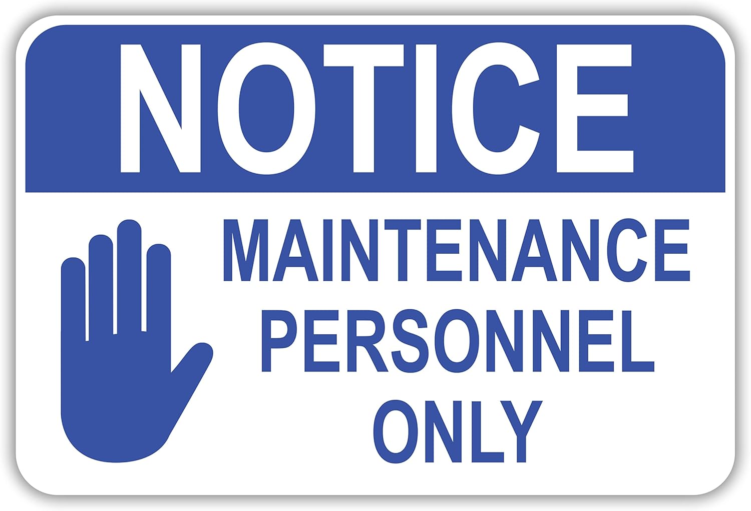Amazon.com: Maintenance Personnel Only Aluminum Sign - Metal Sign ...