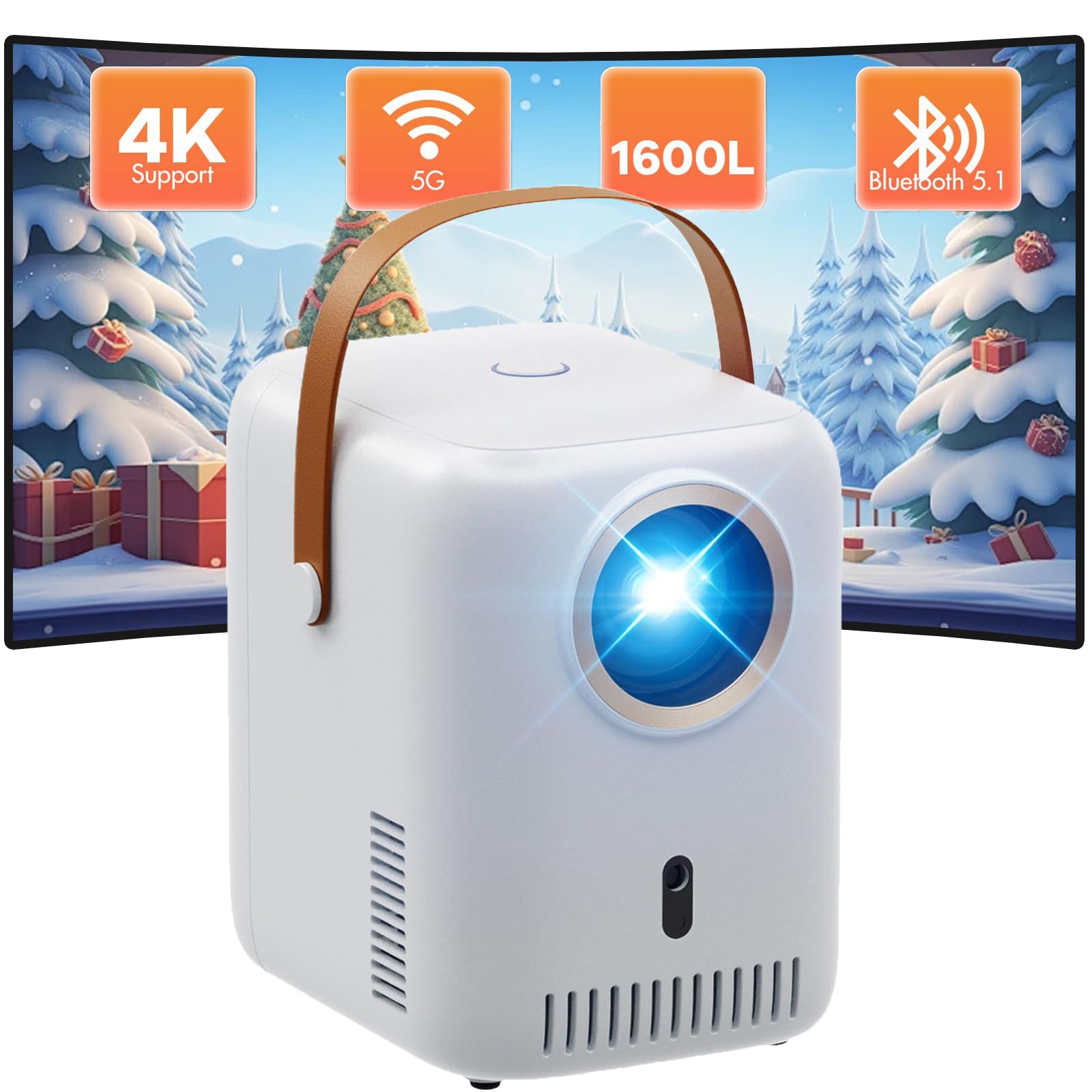 Amazon.com: [Auto Focus] 4K Projector with 5GWiFi and Bluetooth ...