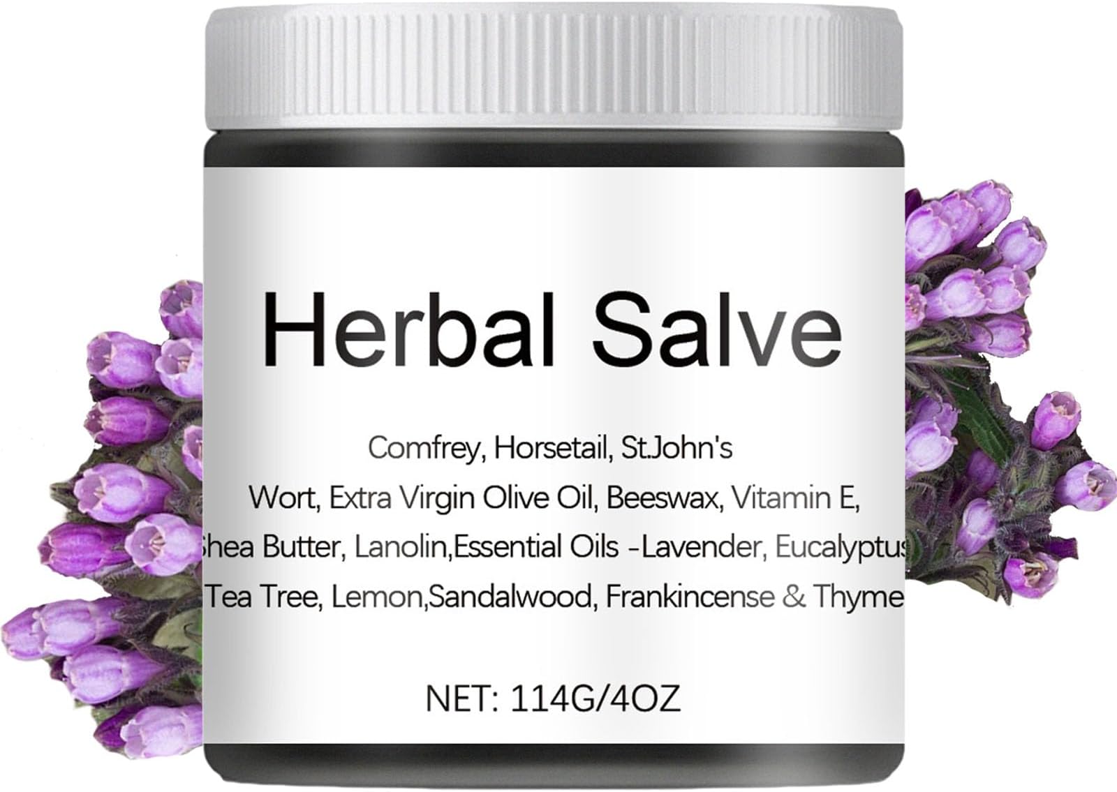 Amazon.com: HABOHUSE Organic Herbal Salve 4oz - Comfrey Organic Herbal ...