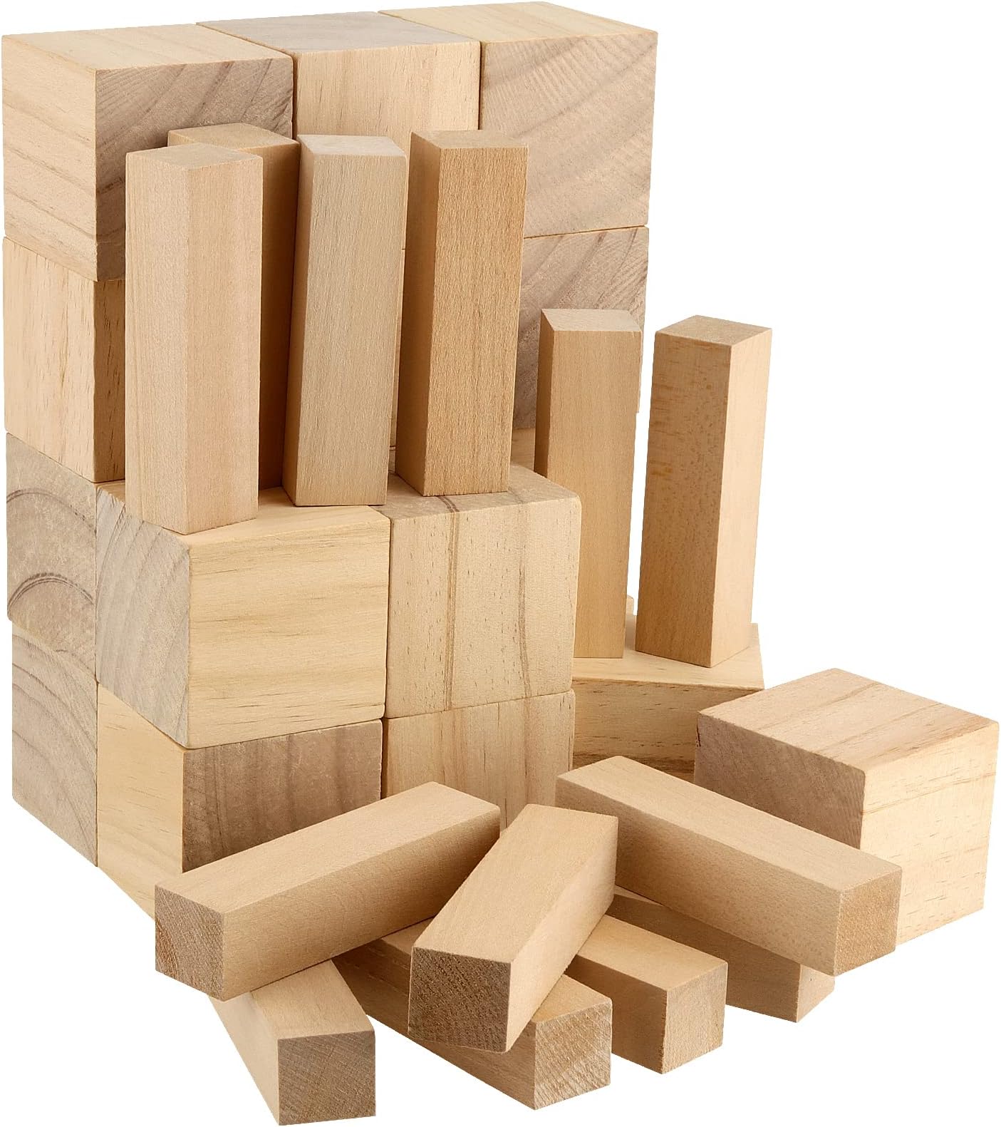Amazon.com: YAYODS 15 Pcs Basswood Carving Blocks, Whittling Wood ...