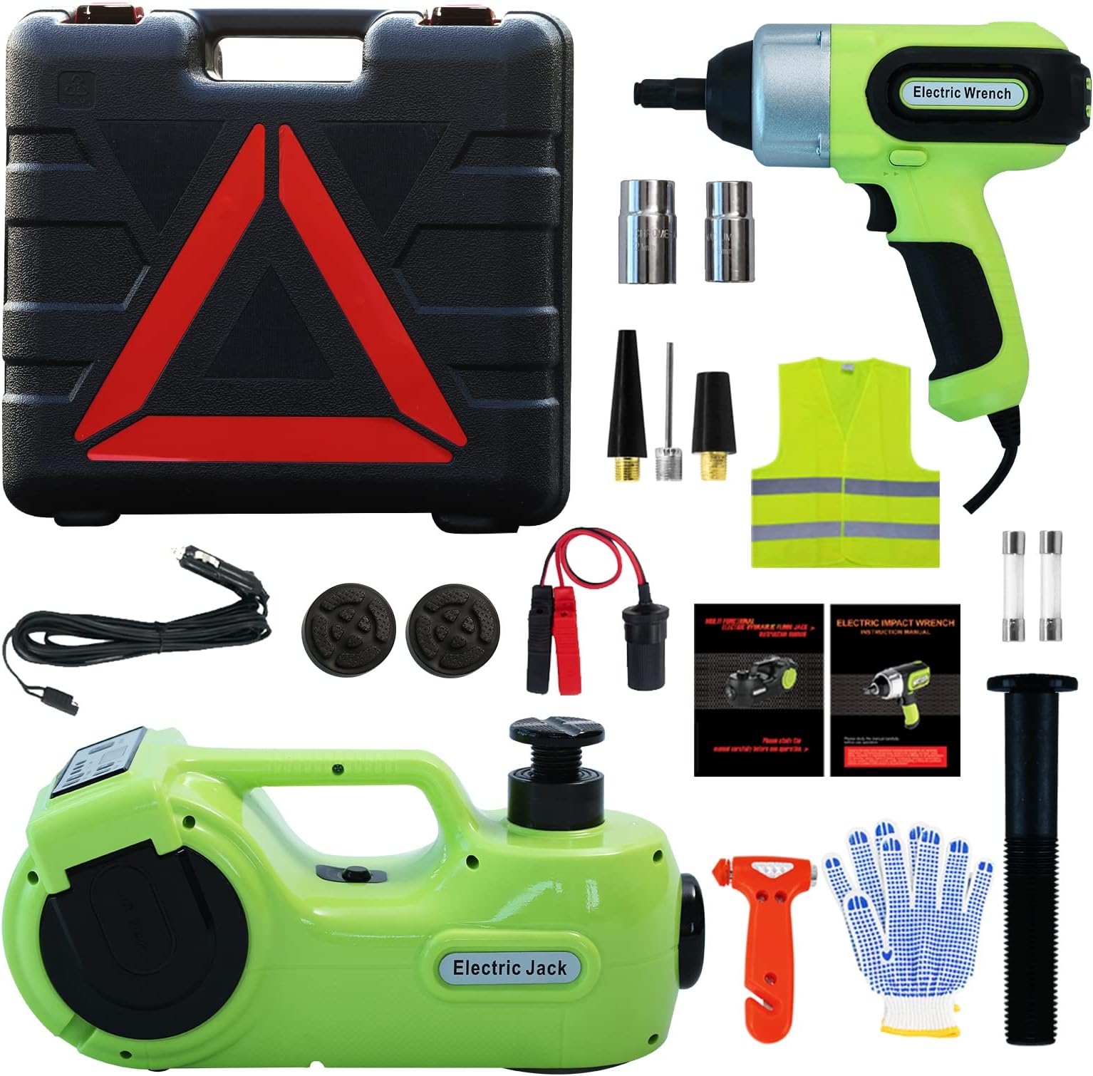 Amazon.com: Electric Car Jack Kit 5 Ton 12V Hydraulic Jack with ...