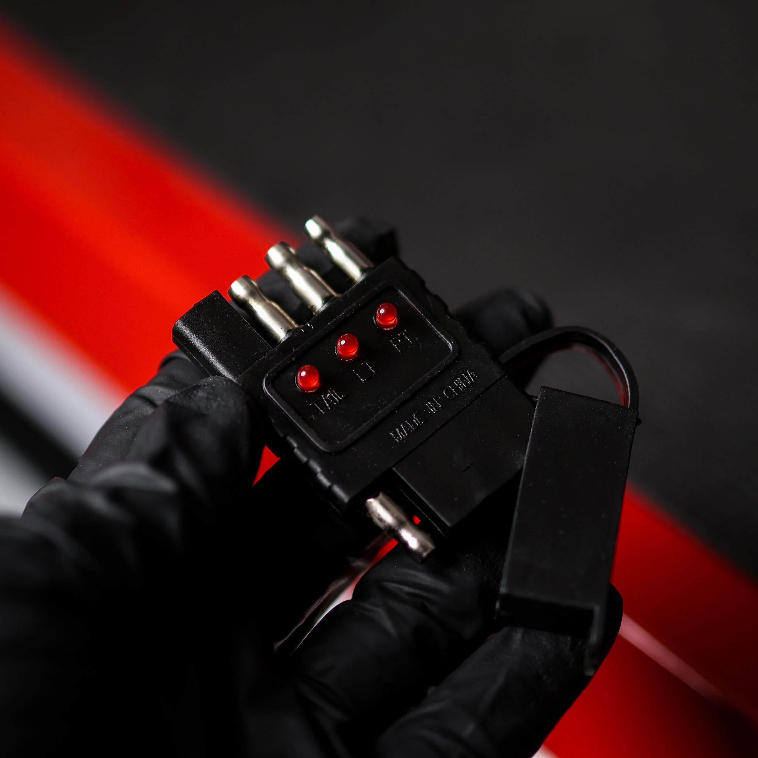 Snapklik.com : ABN Trailer Light Tester 4 Pin Trailer Plug Adapter