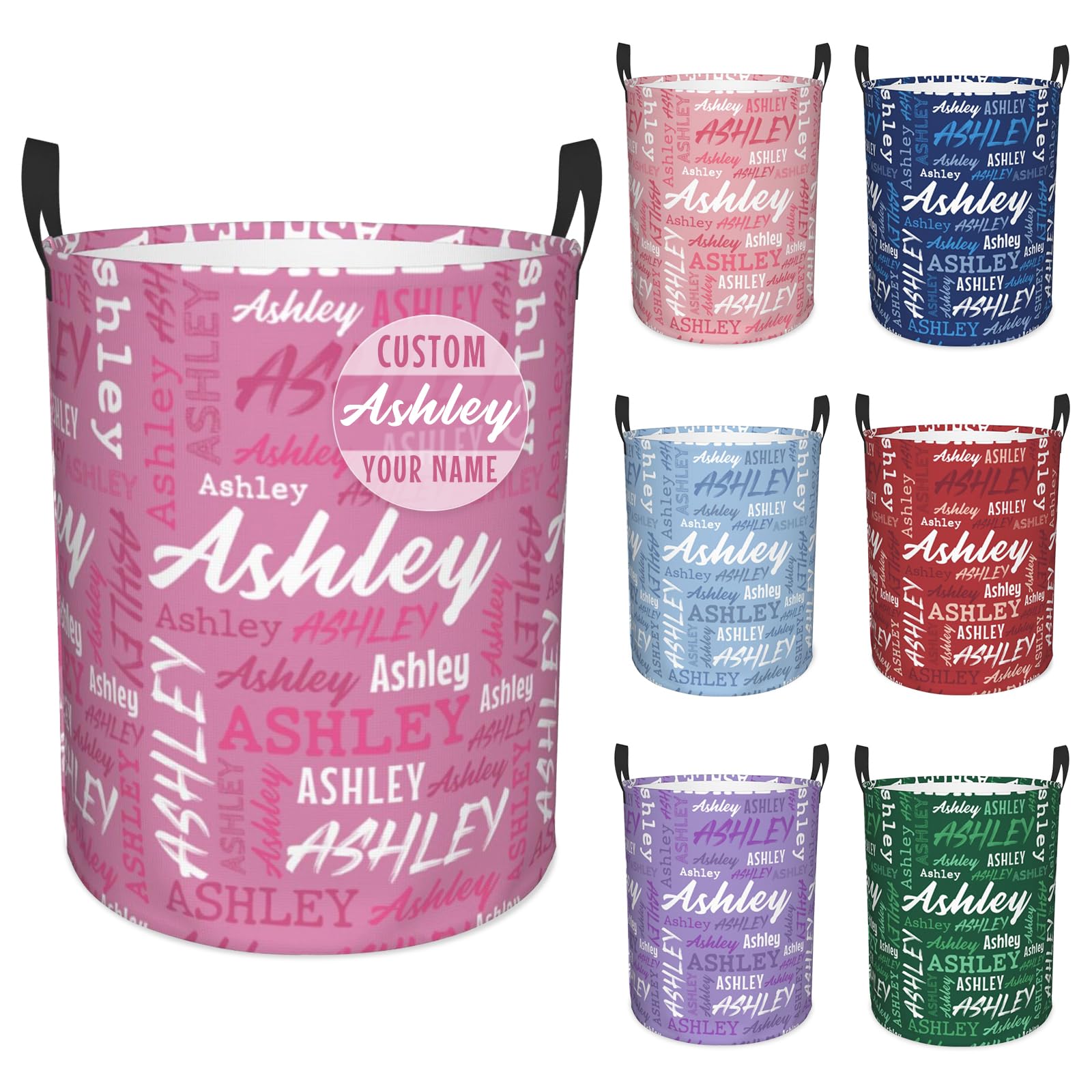 Amazon.com: Custom Laundry Hamper with Name, Personalized Name Dirty ...