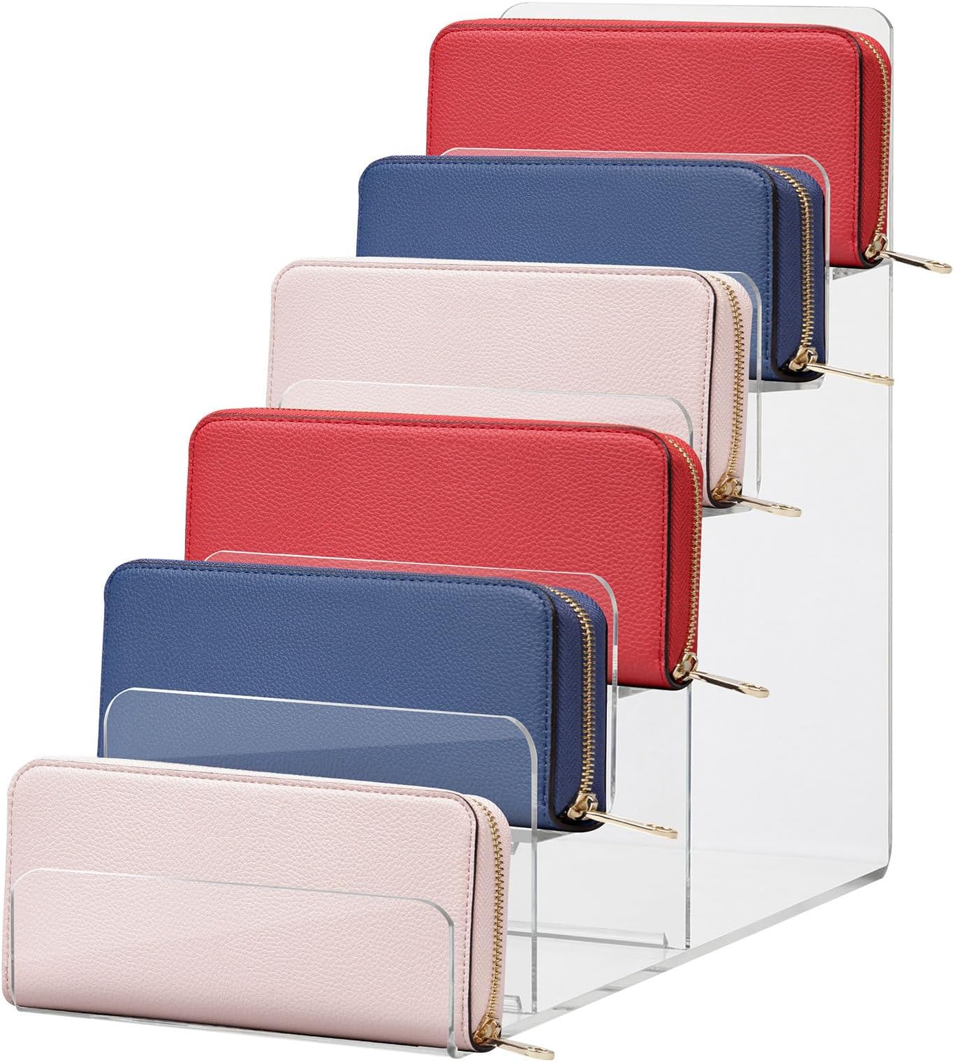 Amazon.com: TOPBATHY 3 Tier Clear Acrylic Wallet Display Stand Holder ...