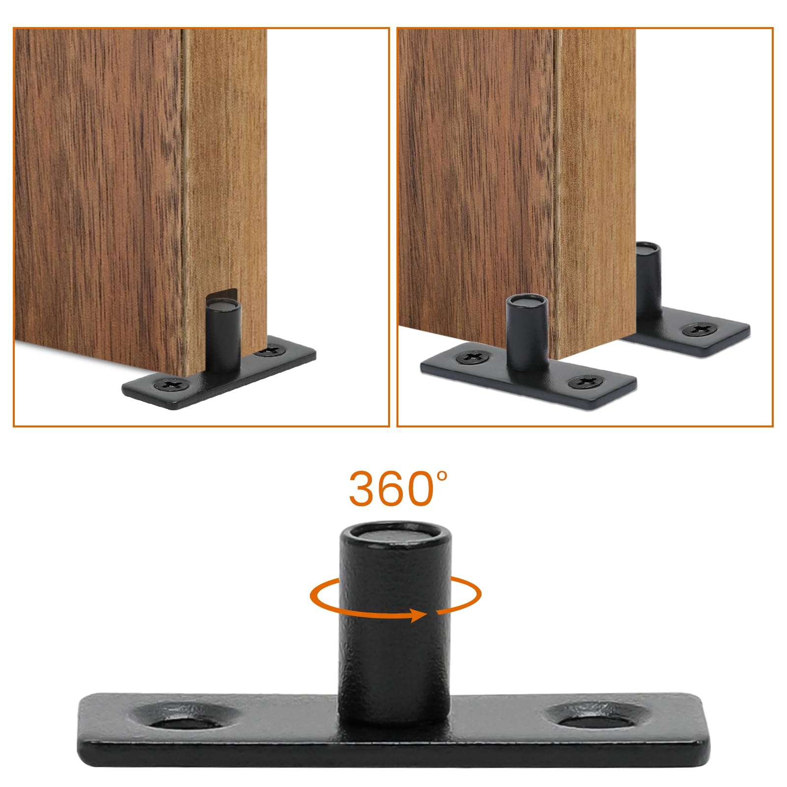 Snapklik.com : Barn Door Floor Guide, Sliding Door Roller Guide For ...