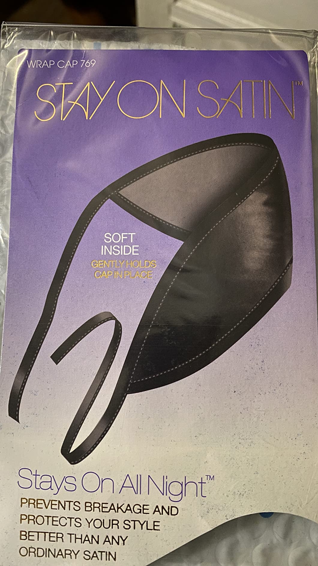 Amazon.com: Stay On Satin Wrap Cap : Beauty & Personal Care