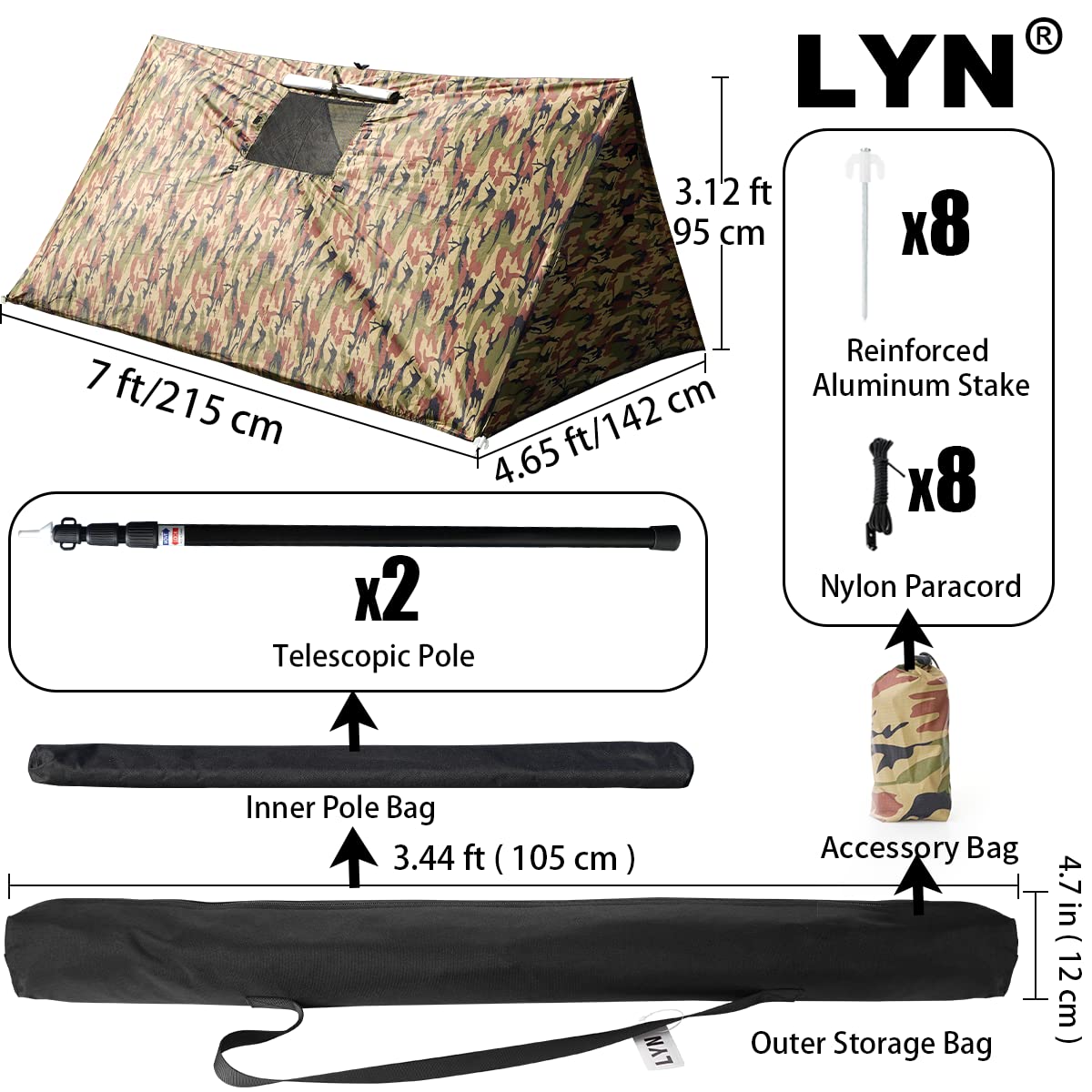 Snapklik.com : All-Round Protection:LYN 4 Person Instant Pop Up ...
