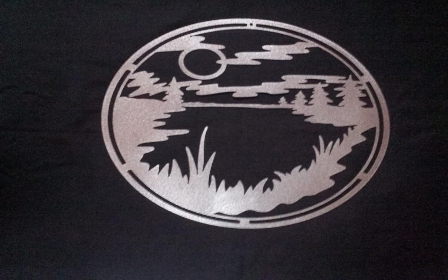 Amazon.com: Lake Scene Metal Wall Art Home Decor : Home & Kitchen