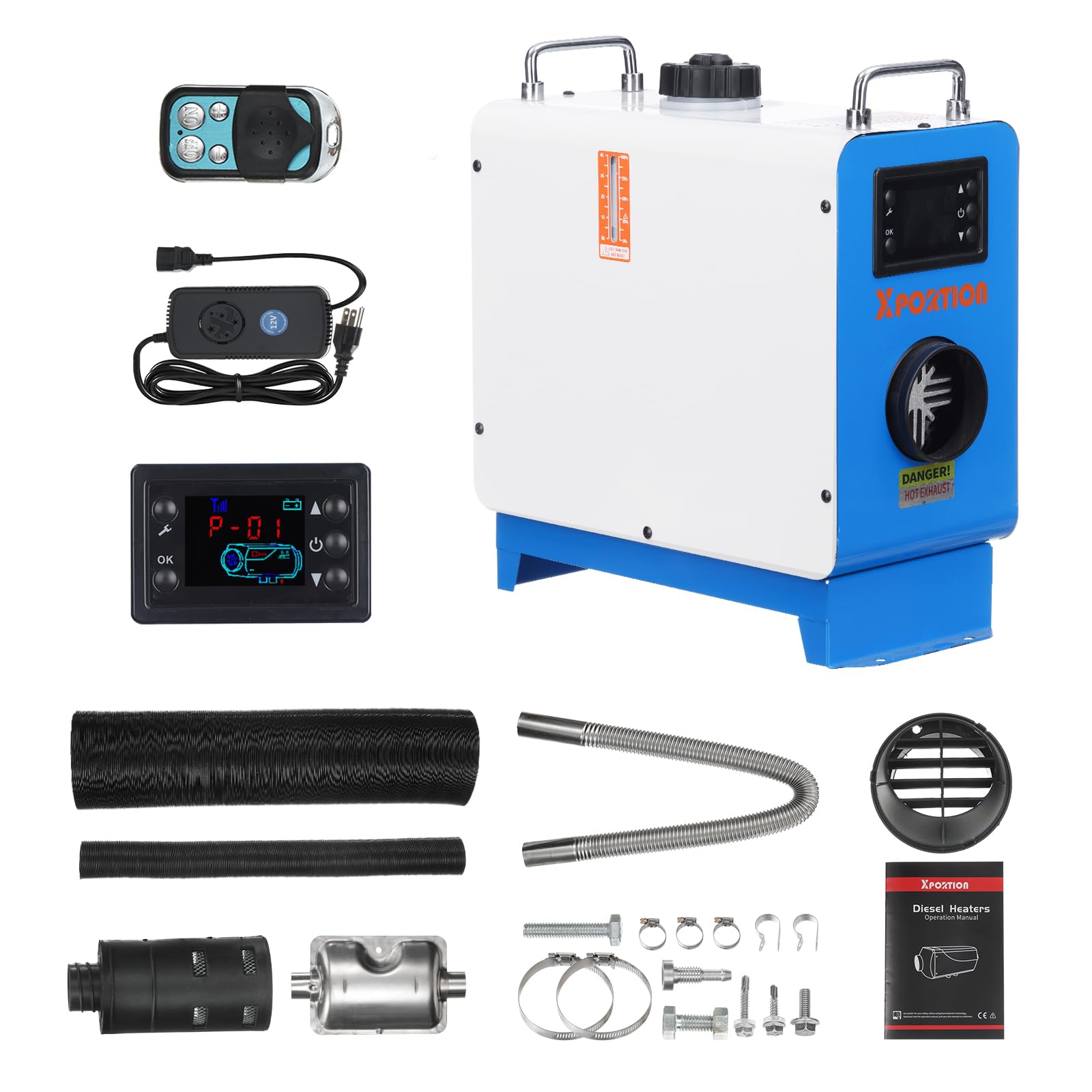 Amazon.com: XPORTION Diesel Heater 8.3KW, All-in-One Portable Blue ...