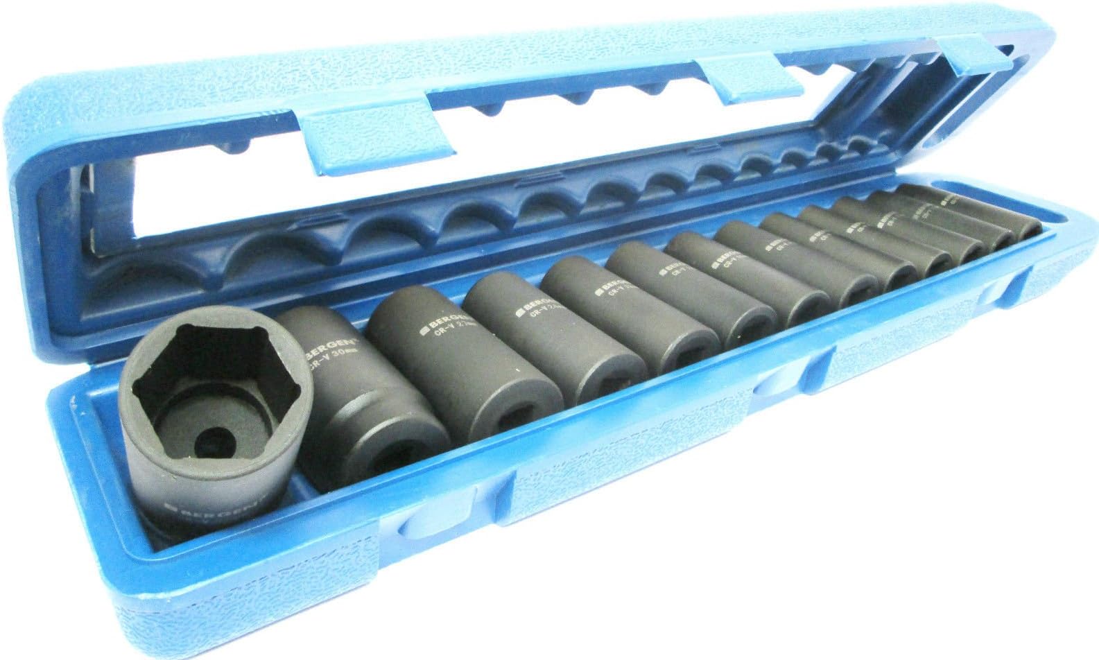 US PRO 13pc 1/2"dr 6pt deep impact sockets metric 13-32mm B1397 ...