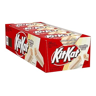 Amazon.com : KIT KAT Vanilla Flavored Wafer Candy Bars, 1.5 oz (24 ...