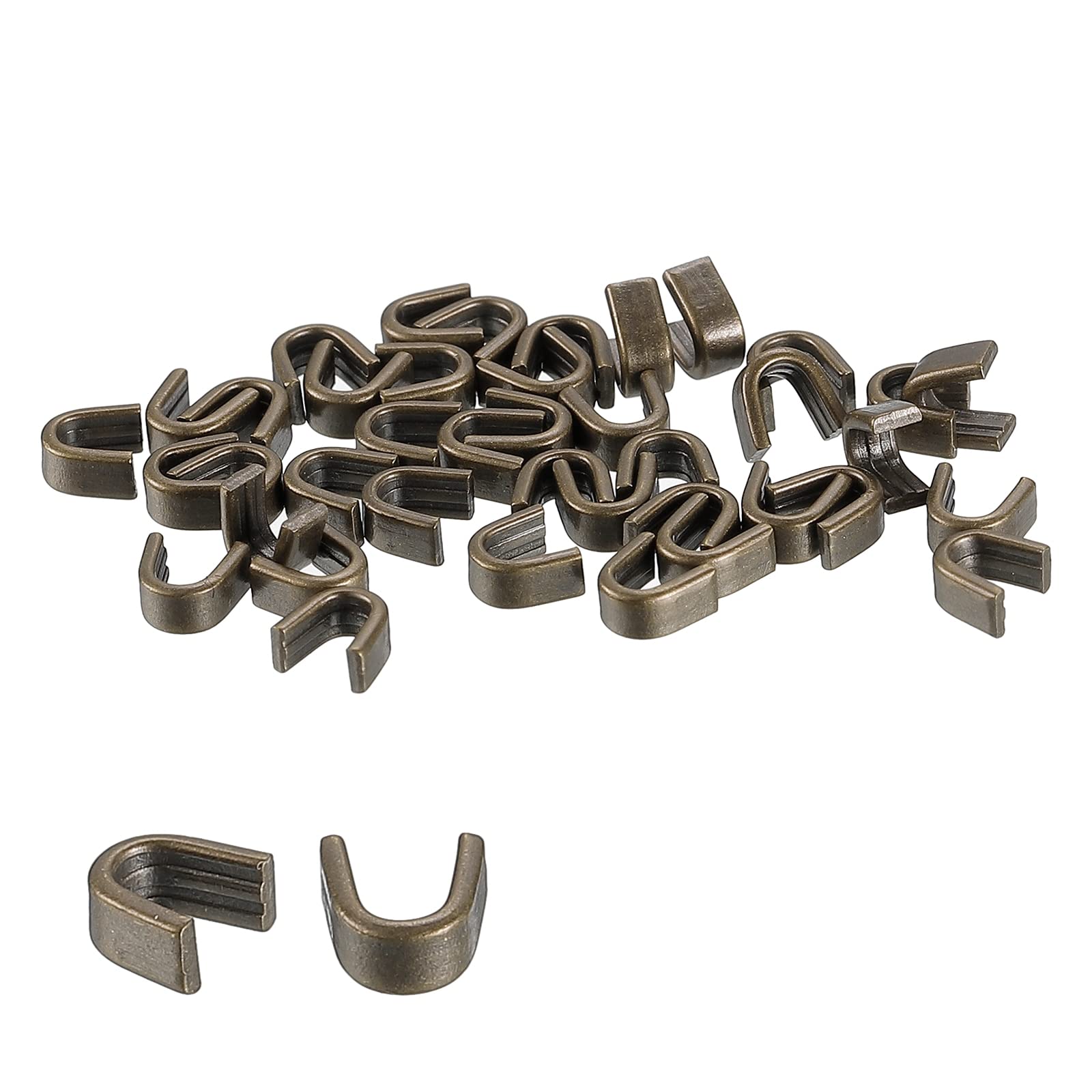 Amazon.com: uxcell 40Pcs Zipper Slider Retainers, #5 U Shape Top ...