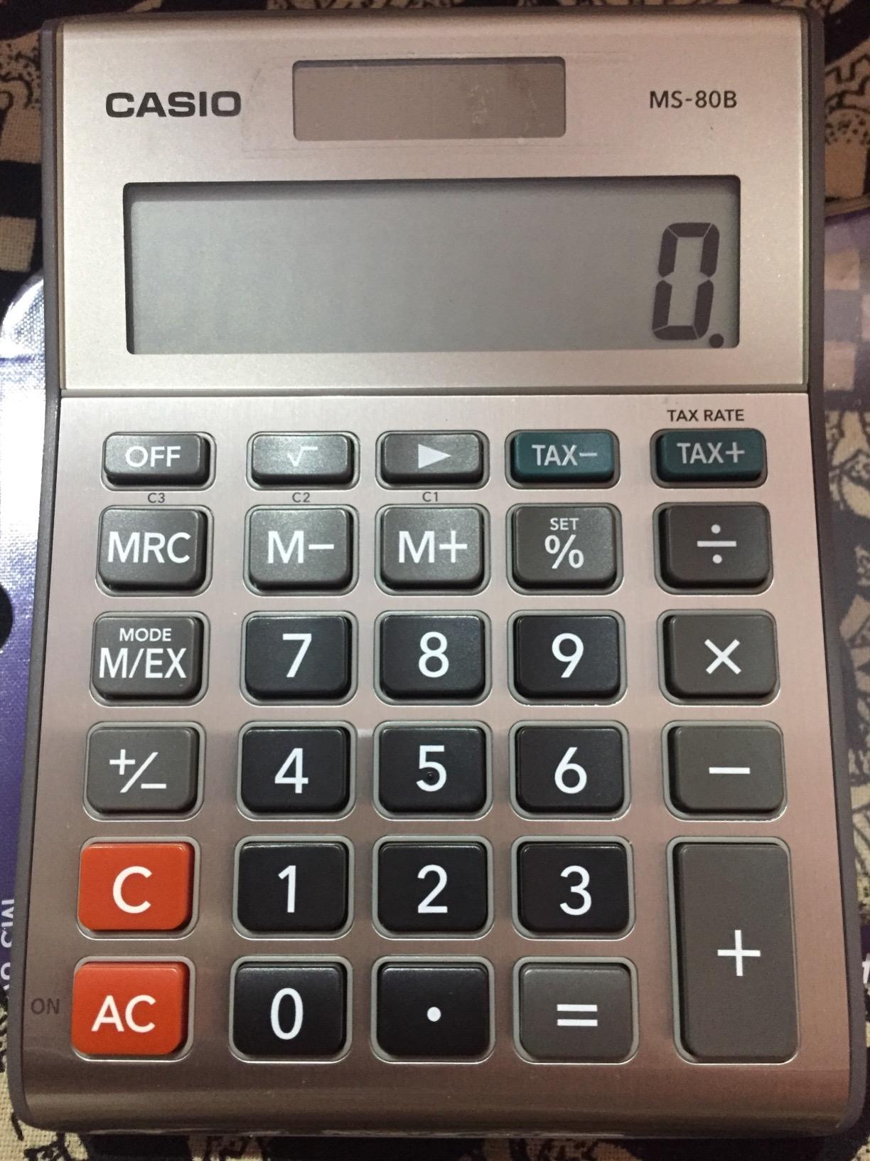 Casio MS-80B Standard Function Desktop Calculator : Amazon.in: Office ...