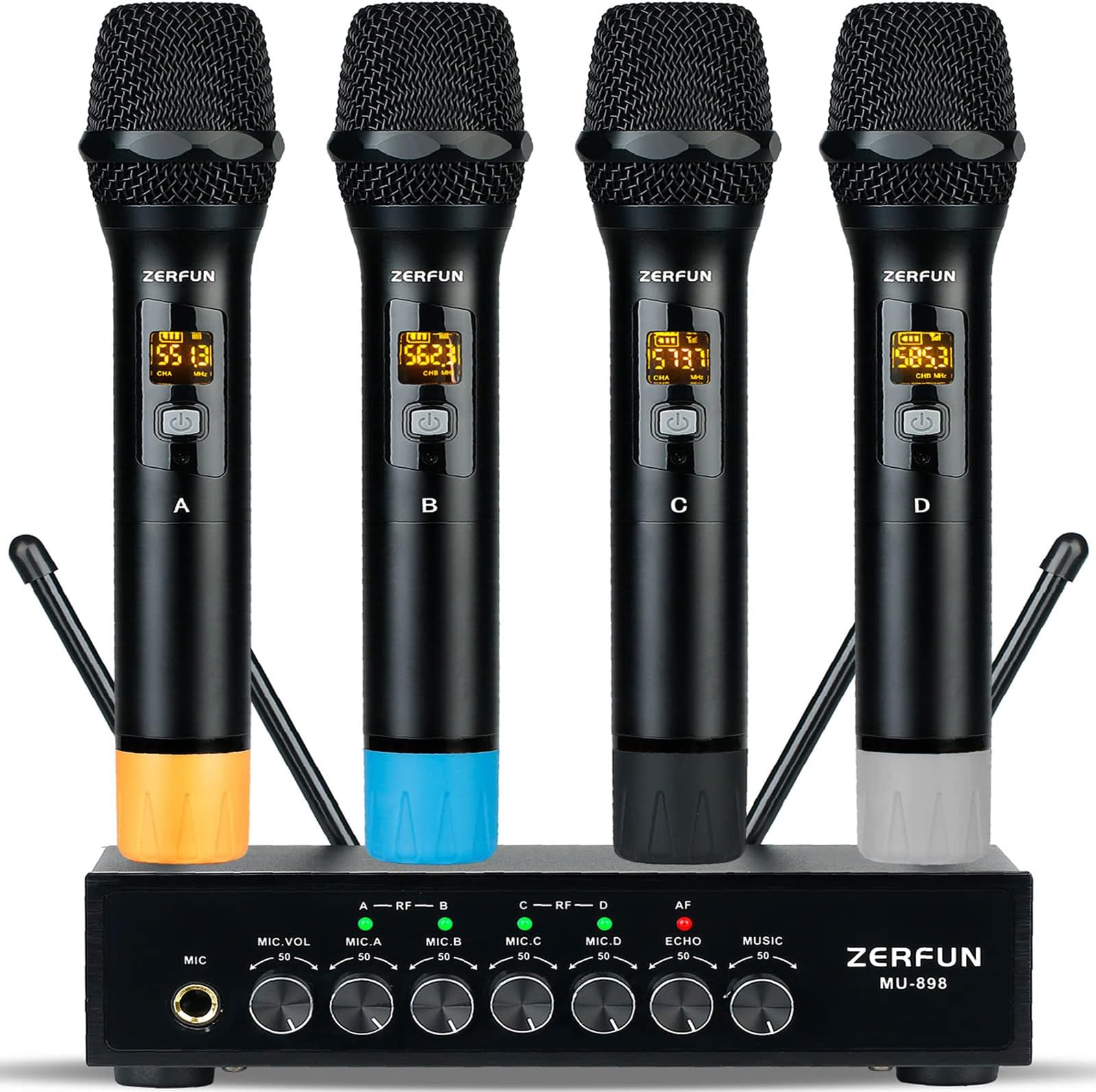 Amazon.com: Pyle Portable UHF Wireless Microphone System - Battery ...