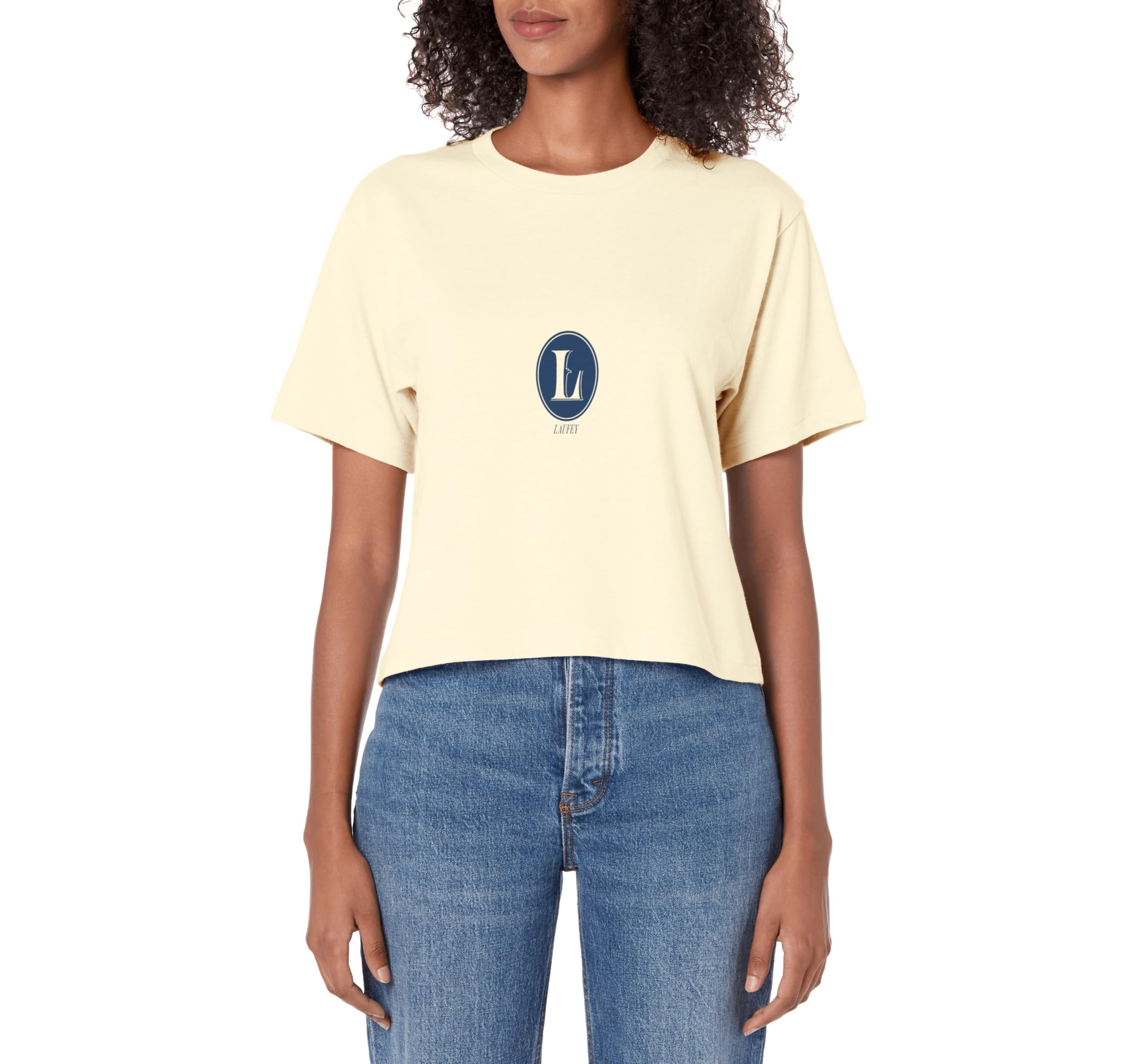 Laufey Emblem Women's Crop Top at Amazon Women’s Clothing store