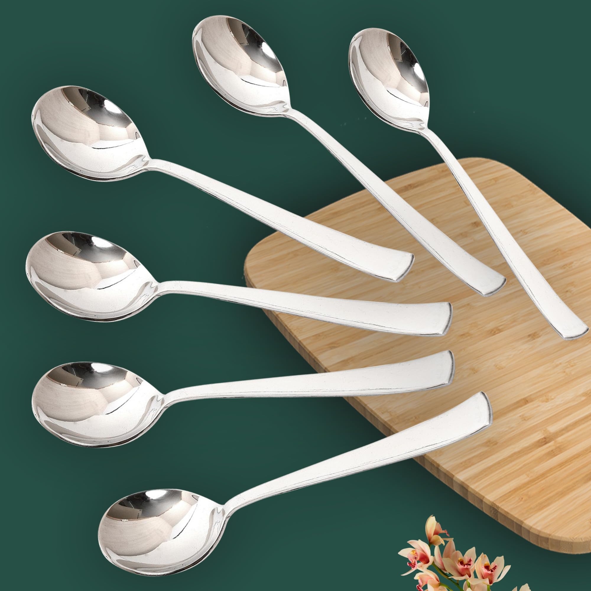 Buy Parage Stainless Steel Dinner Spoon for Tea, Coffee, Sugar ...