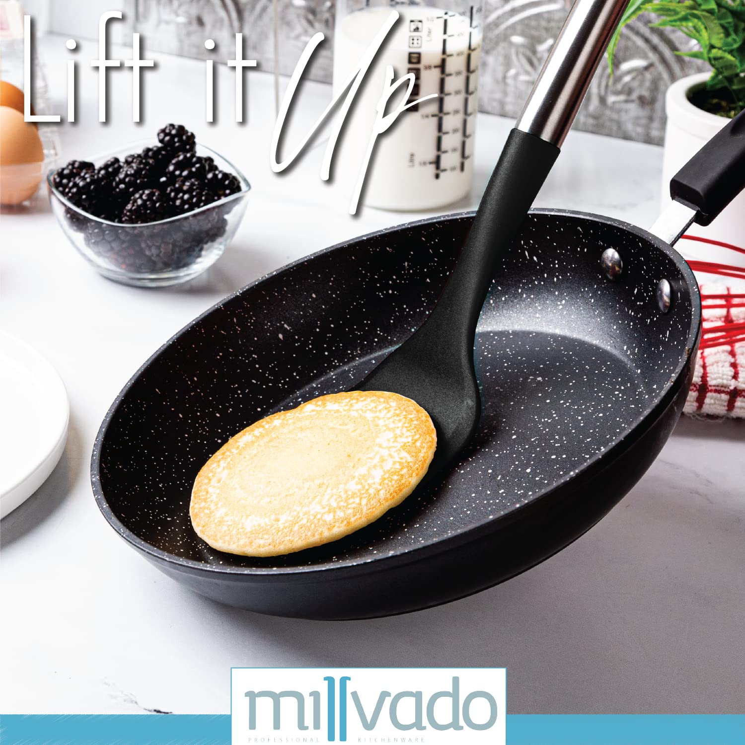 Snapklik.com : Millvado Turner, Strong Stainless Steel Handle