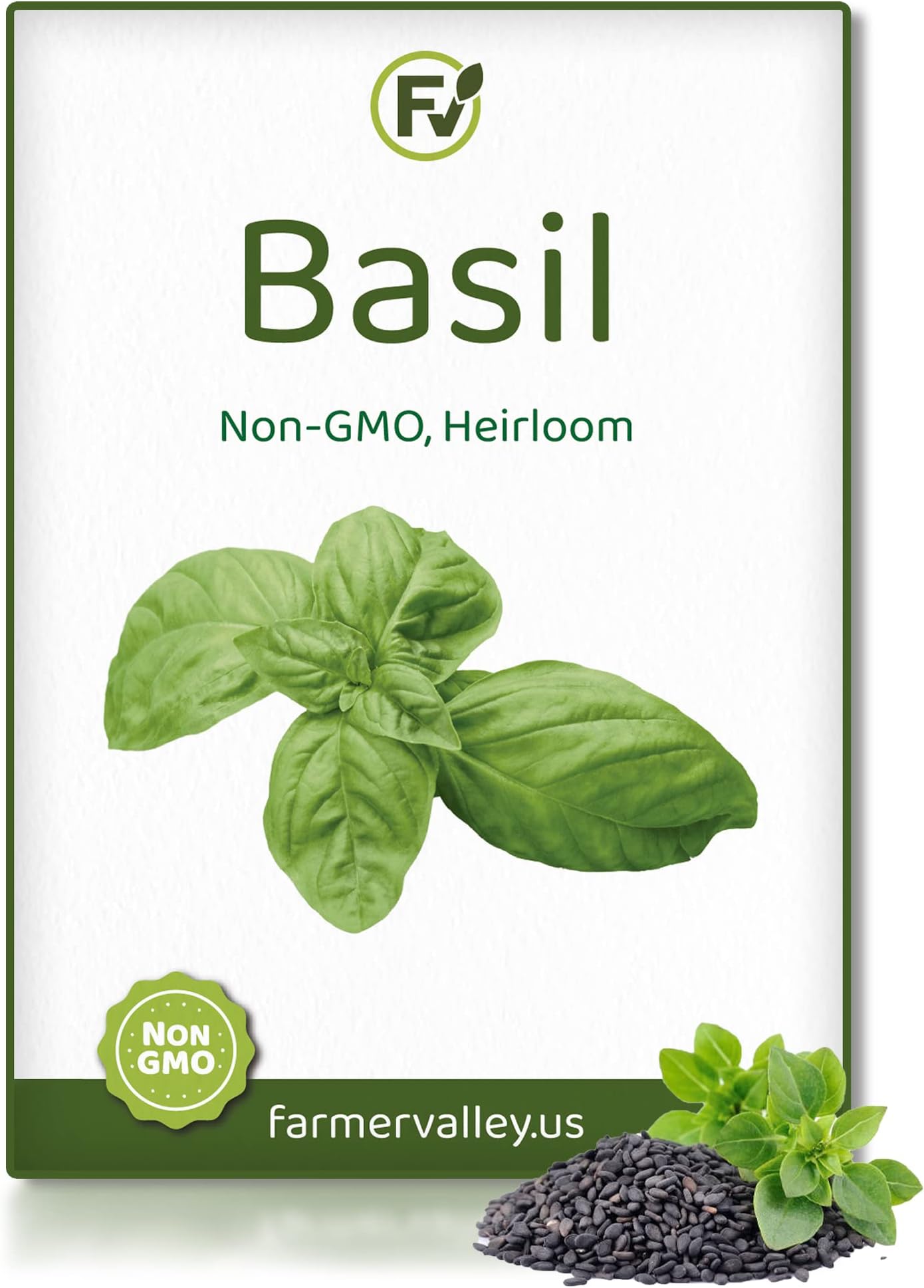 Amazon.com : Basil Seeds for Planting – 750 Non GMO Heirloom Italian ...