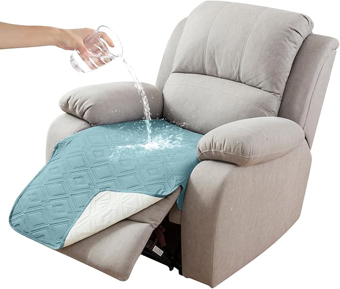 Amazon.com: Genina 100% Waterproof Recliner Chair Covers, Anti-Slip ...