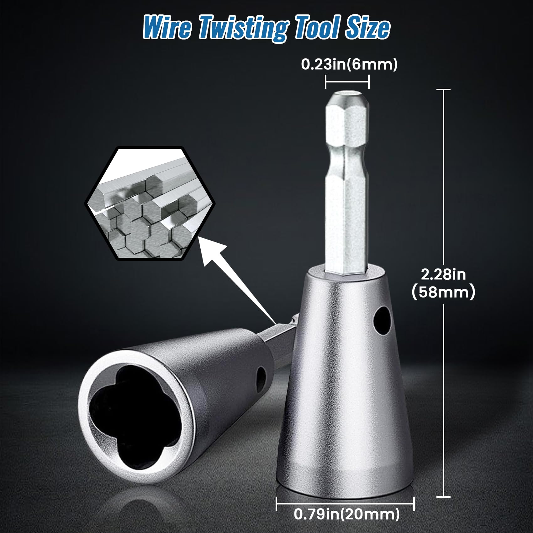 Snapklik.com : Kamitaly Wire Twisting Tool, Wire Twister Tool For Drill ...