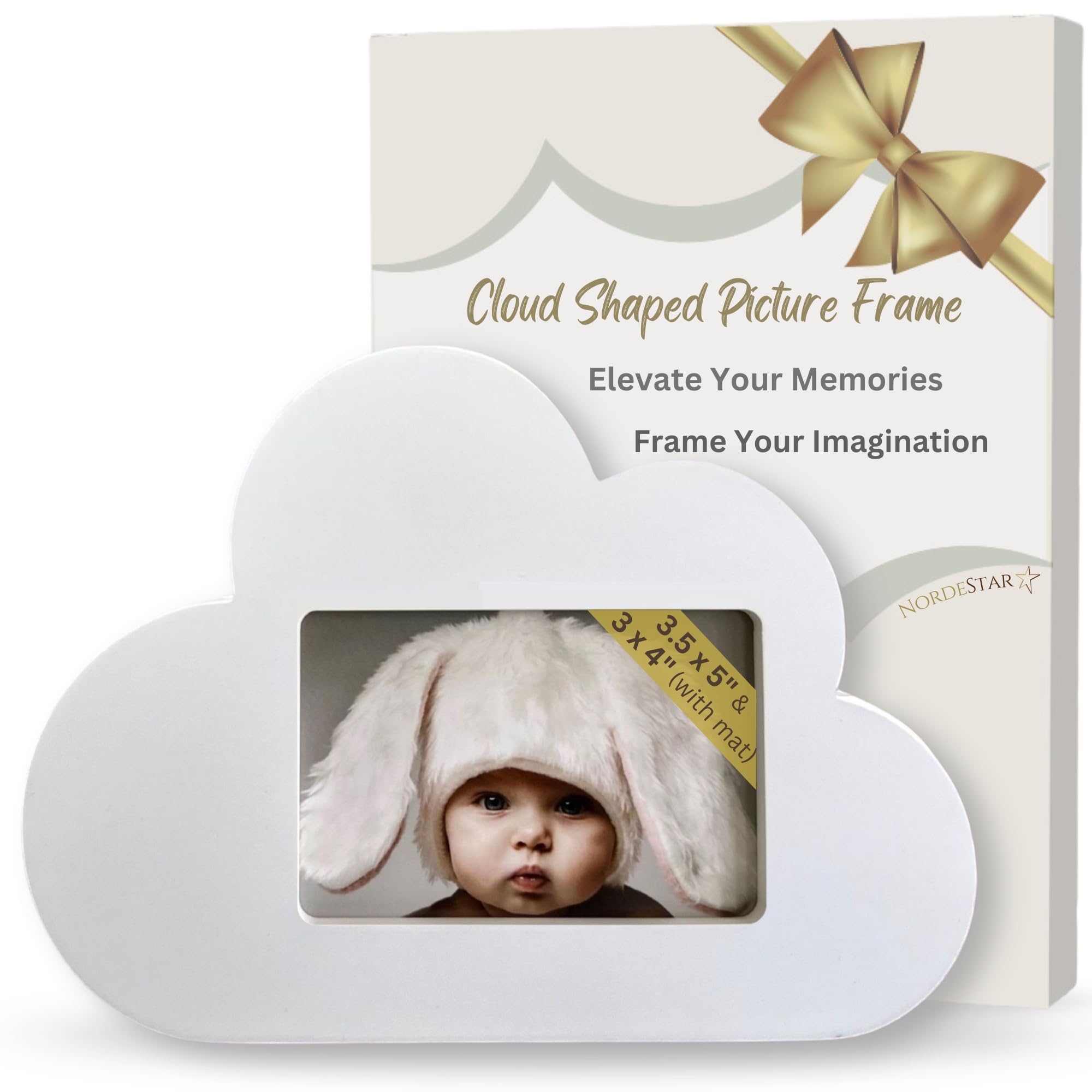 Amazon.com: White Cloud Shaped Picture Frame 3.5 x 5 and 3x4, Love at ...