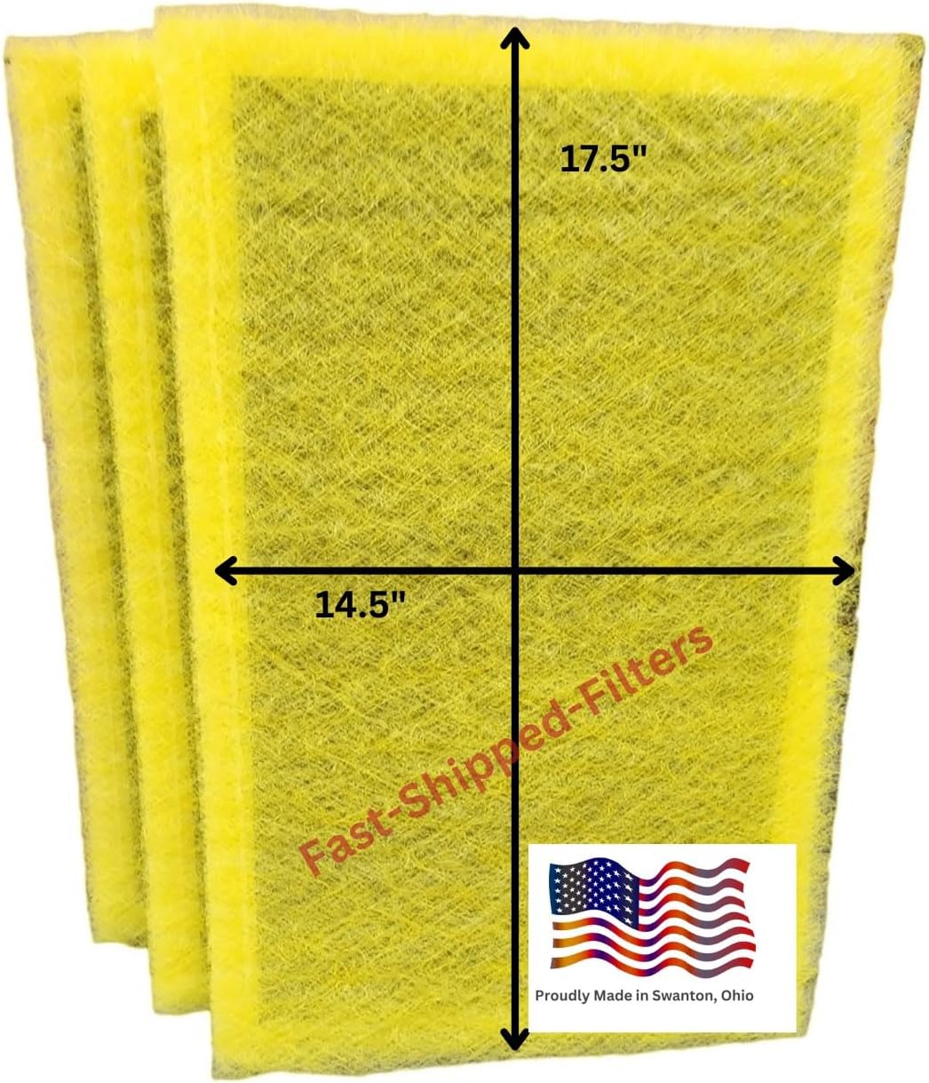 Amazon.com: Fast-Shipped-Filters 10 Pack 16x20 Replacement Filter Pads ...