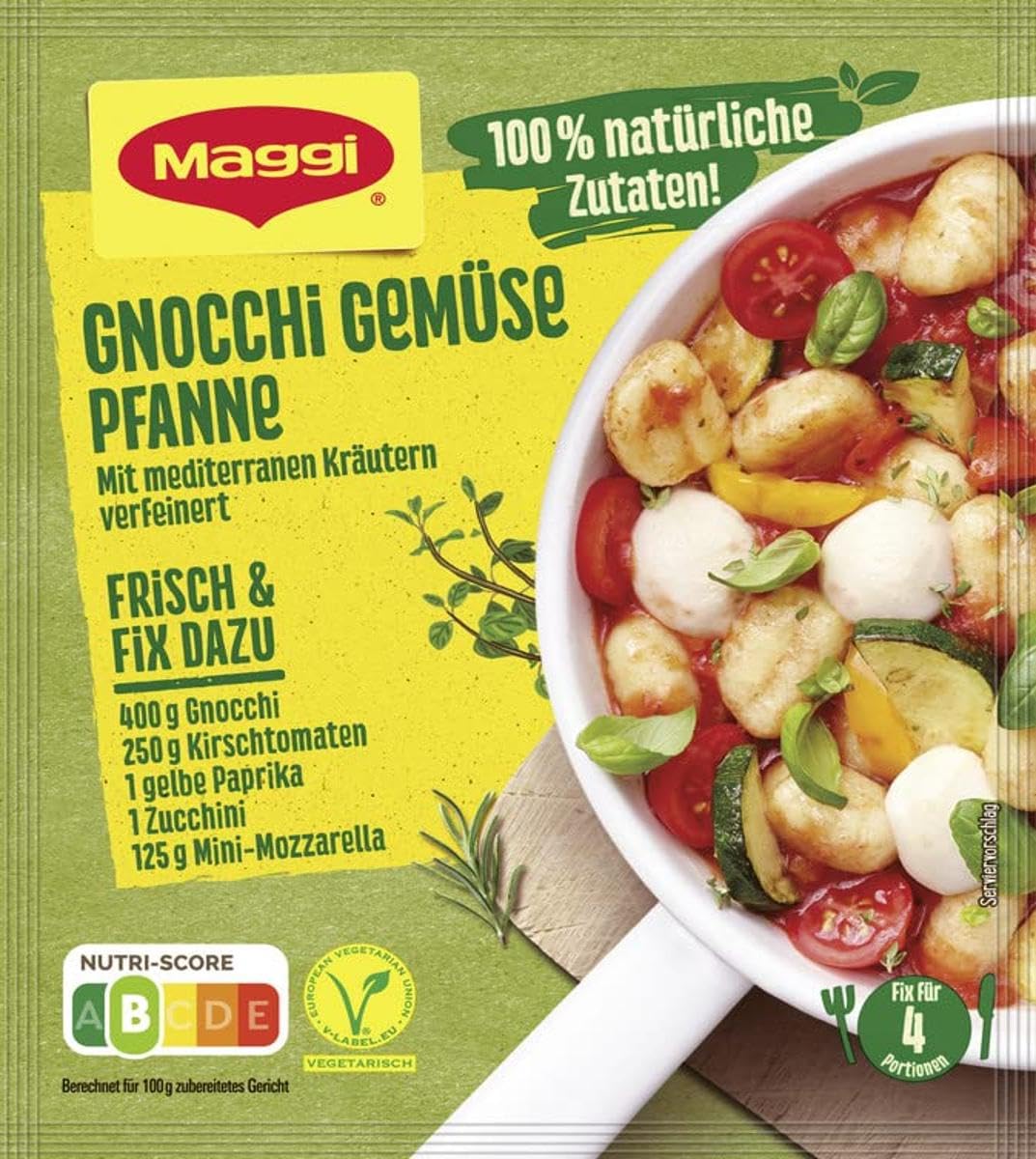 MAGGI Fix für Gnocchi Gemüse Pfanne, 42 g : Amazon.de: Lebensmittel ...