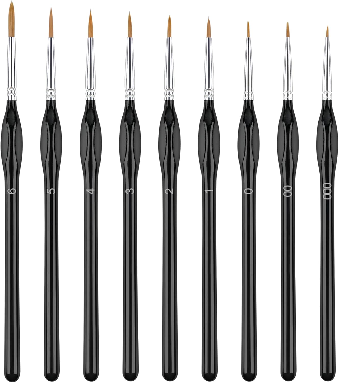 9PCS Miniature Paint Brushes Set, Model Brushes, Micro Detail Paint ...