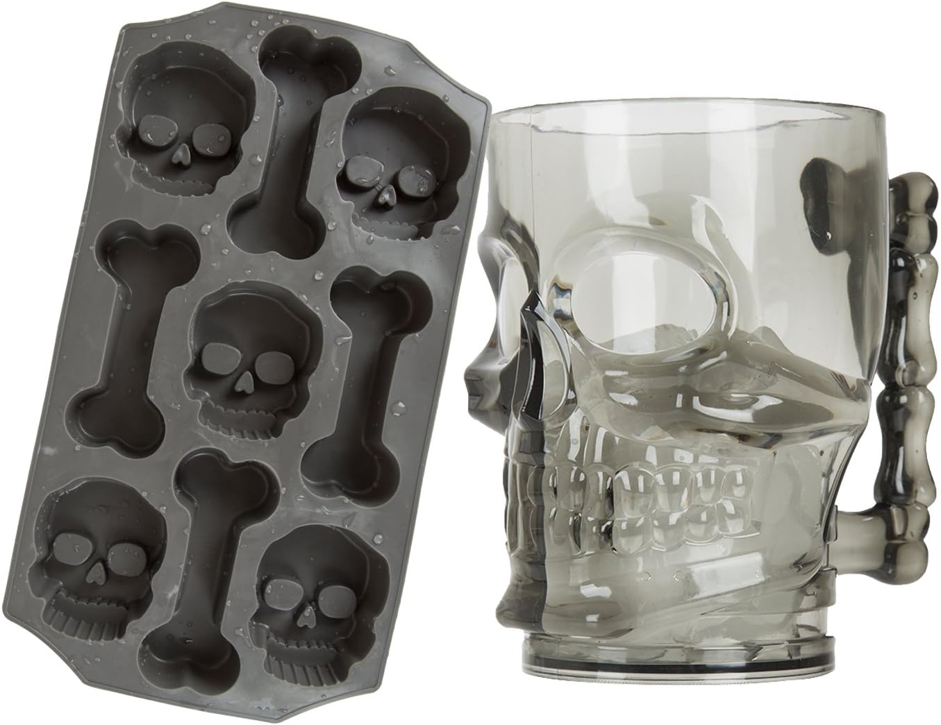Amazon.com: Skull and Bones Ice Mold: Party Favors: Home & Kitchen