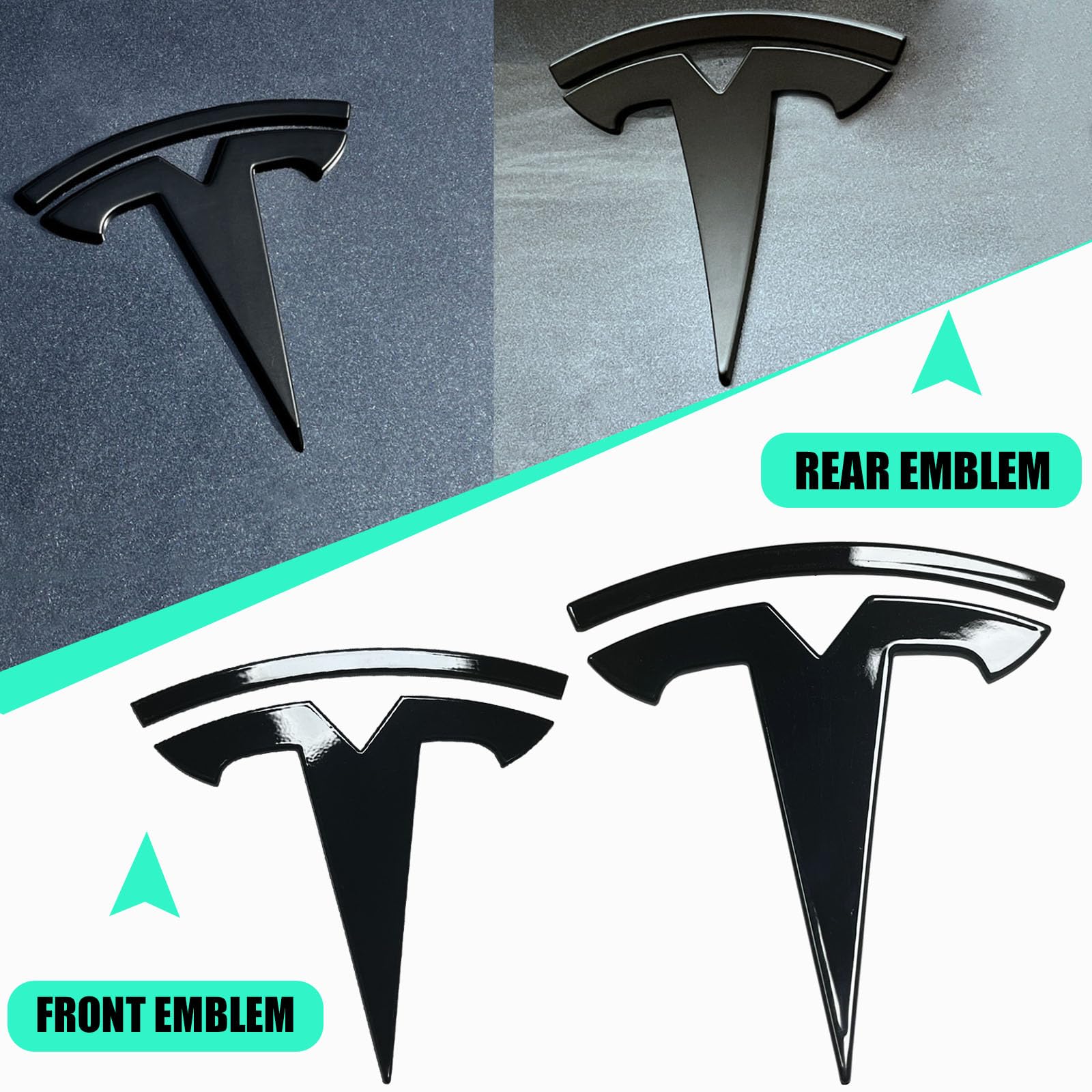 Snapklik.com : KENPENRI Model Y Logo Sticker Decals For Tesla Model Y ...