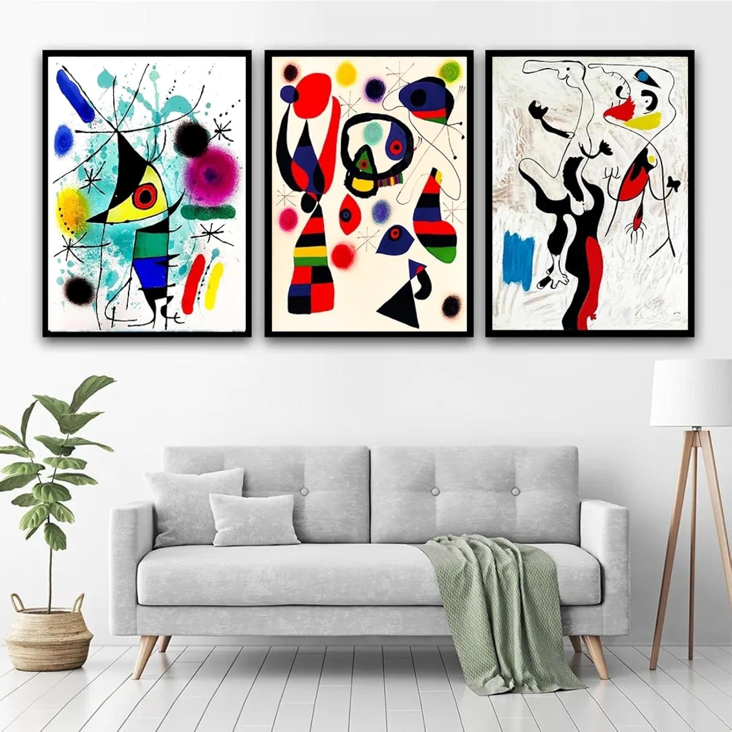 Amazon.com: BBAUER Joan Miro Posters Modern Surrealism Canvas Painting ...