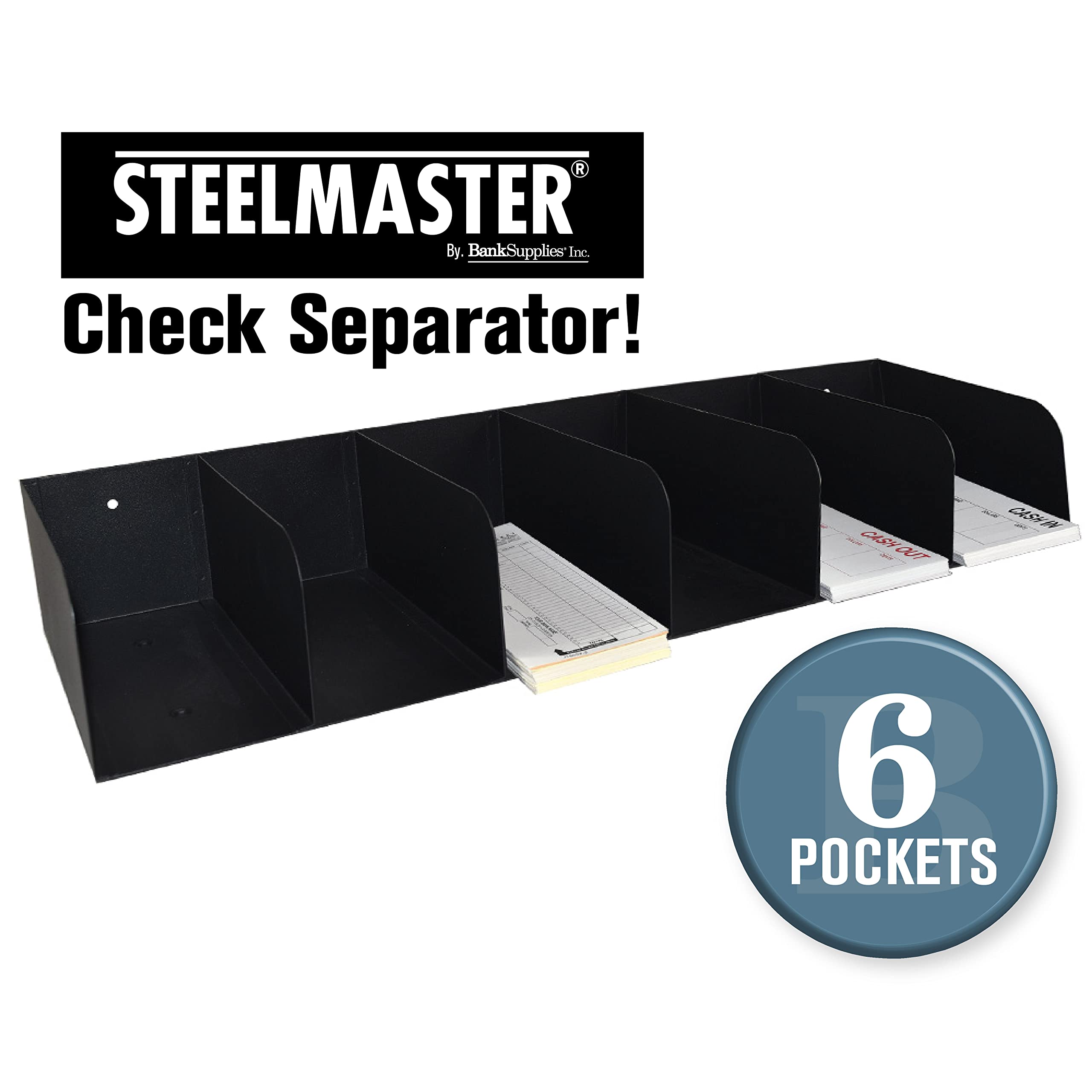 Snapklik.com : STEELMASTER Steel Document Organizer 6 Pocket Black ...