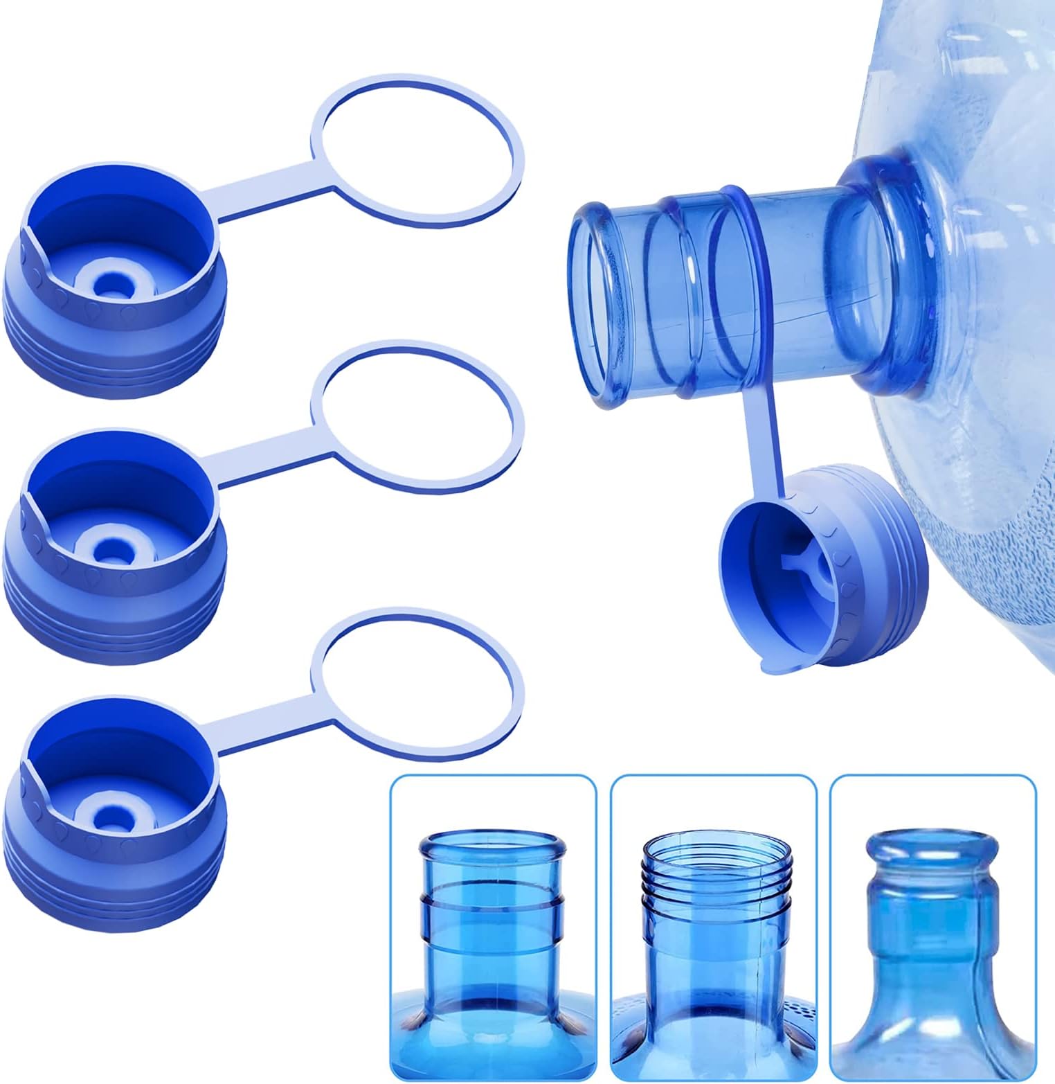 Amazon.com: 30 Pack Gallon Water Bottle Caps,Non Spill Water Bottle ...