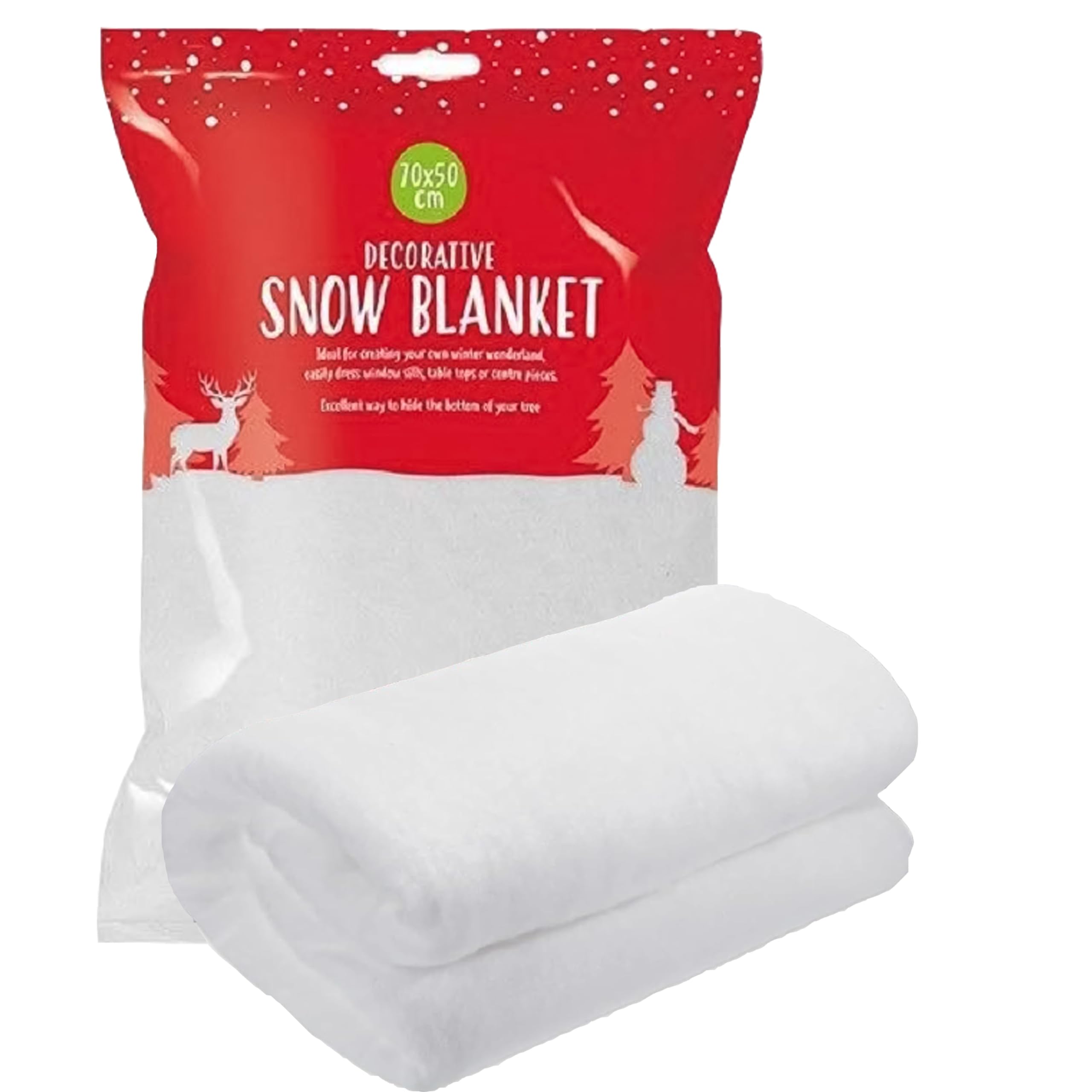 CHRISTMAS HOVUK Snow Blanket,White Fluffy Snow Blanket Fake Snow Roll ...