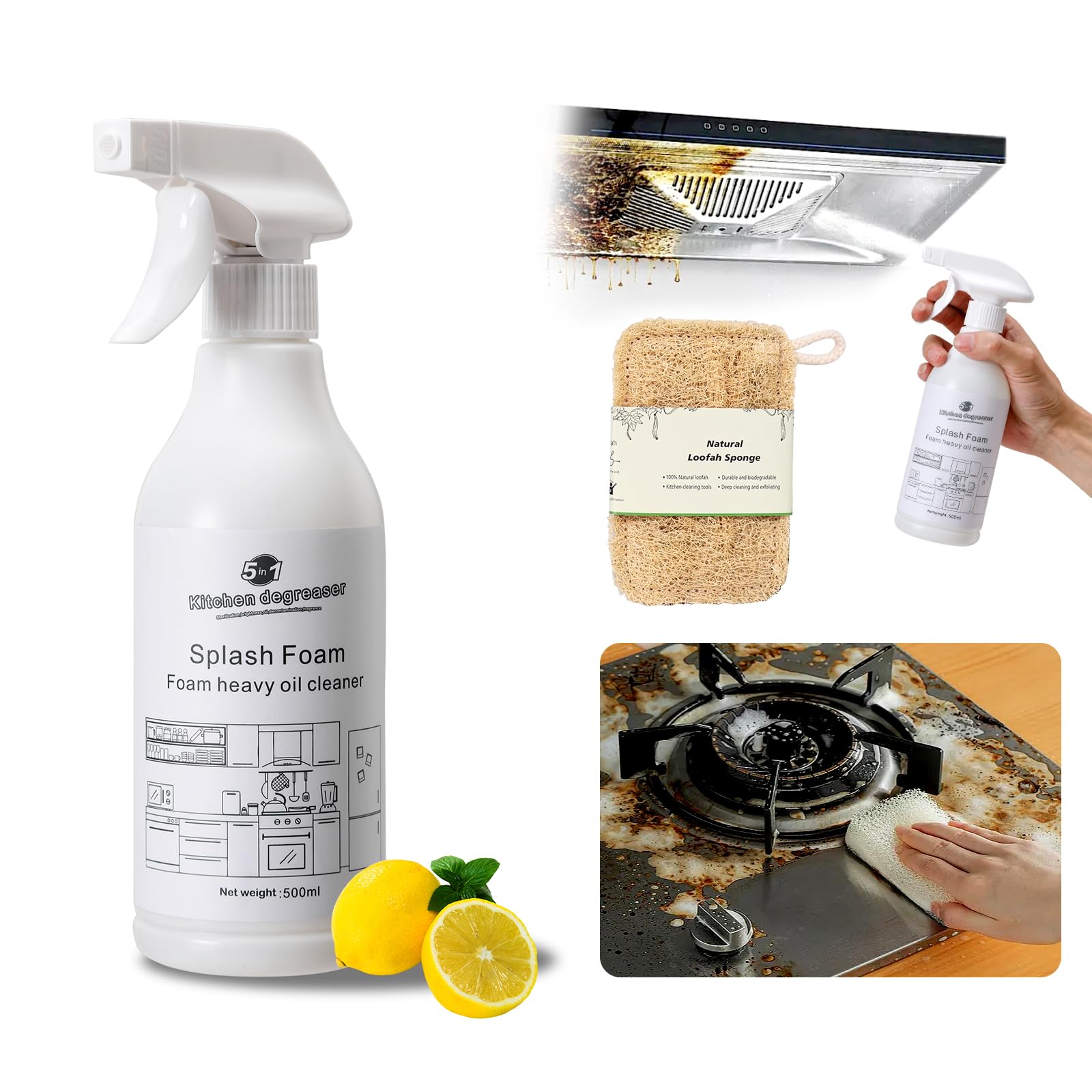 Amazon.com: HJFCY Stubborn Stains Cleaner,Multipurpose Bathroom Foam ...