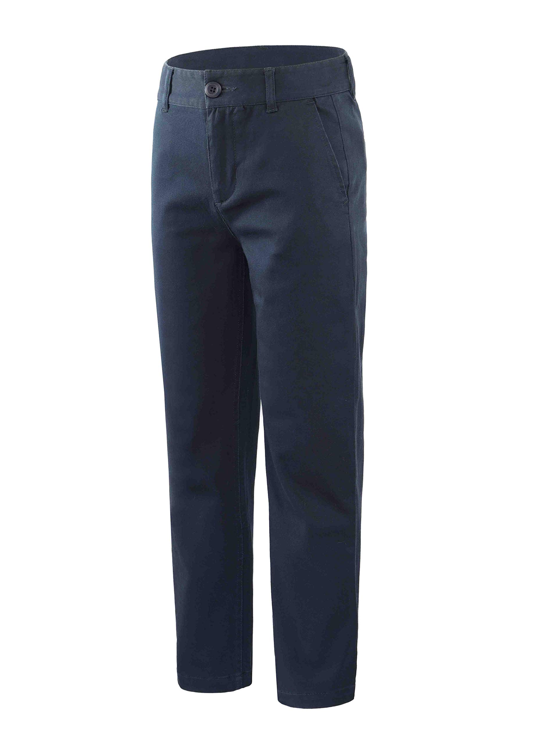 Snapklik.com : Girls School Uniform Pants: Adjustable Waist Cotton ...