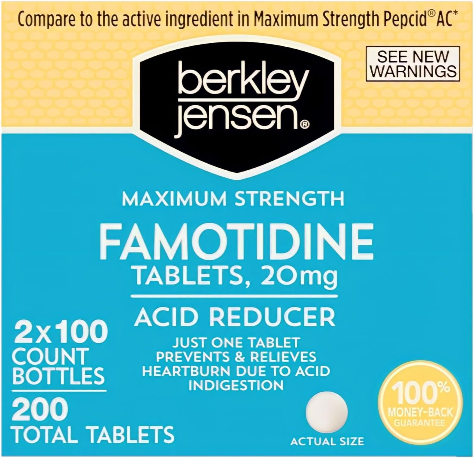 Amazon.com: berkley jensen Maximum Strength Acid Reducer Famotidine ...