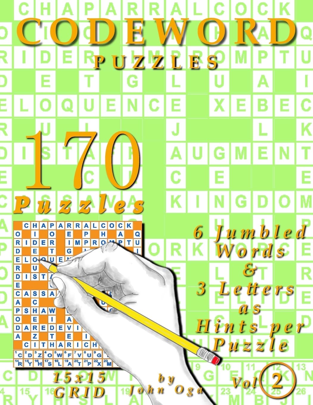 Amazon.com: Codeword Puzzles: 170 Puzzles, Volume 2: 9781977568779: Oga ...