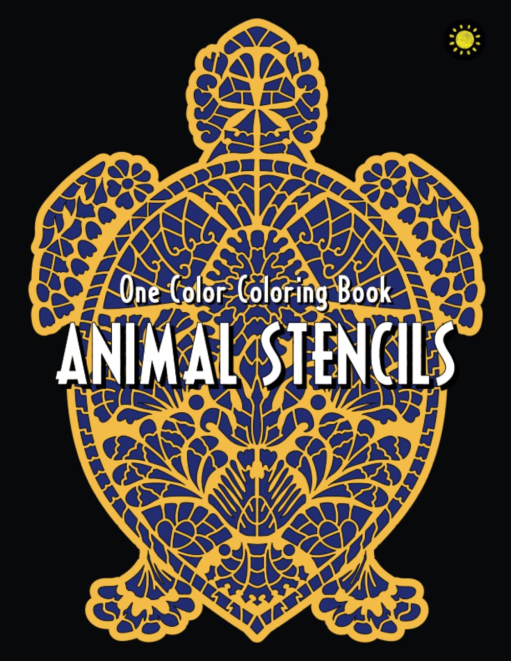 ANIMAL STENCILS One Color Creative Coloring Book: 7 (One Color ...