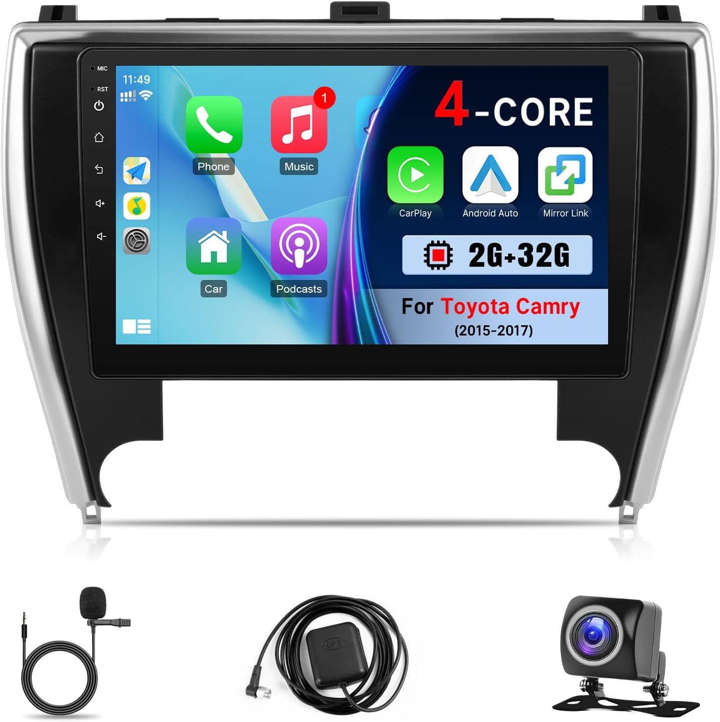 Amazon.com: Car Stereo Radio for Toyota Camry 2015 2016 2017 with ...