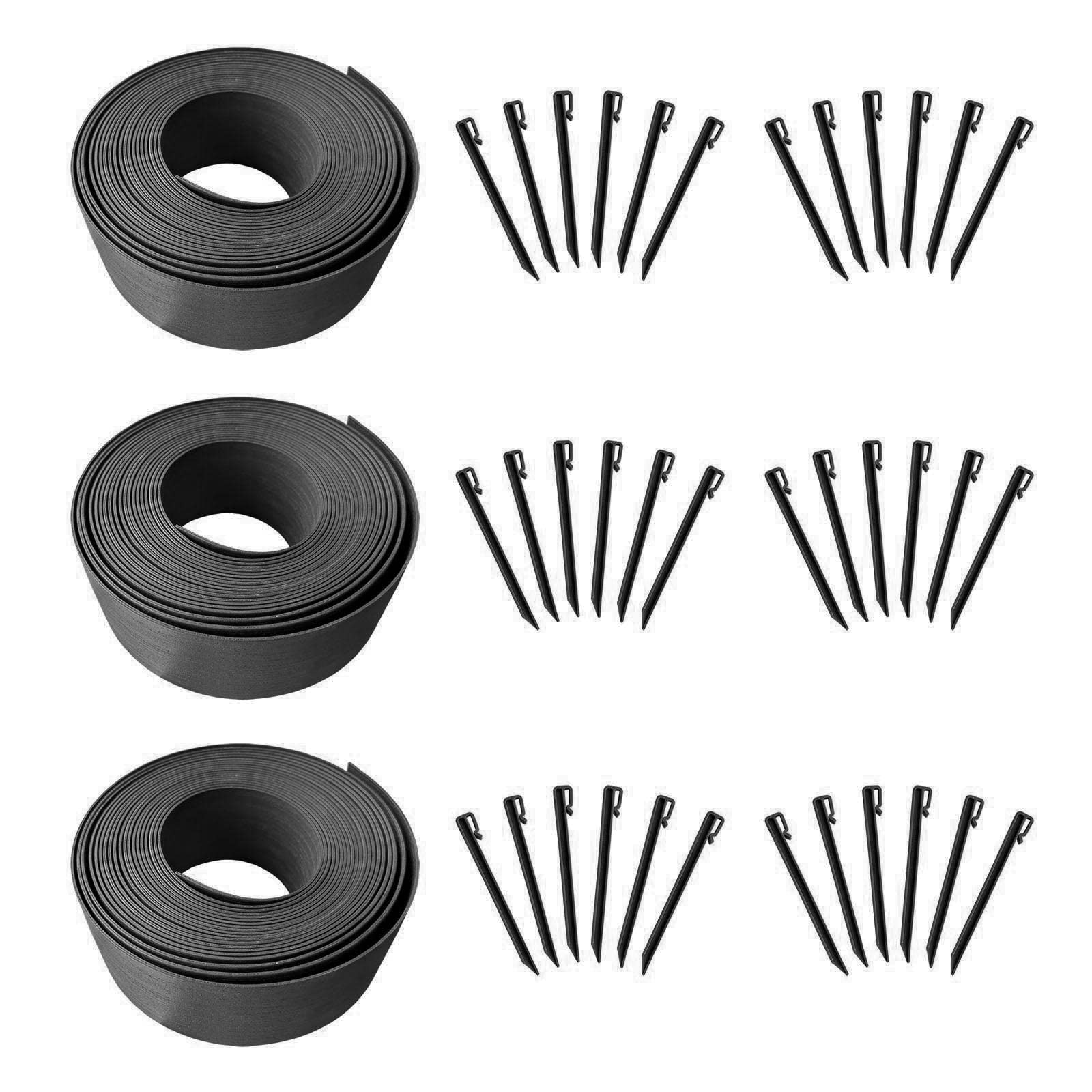 MTB Landscape Edging Coil Kit 4 Inch High Terrace Board with 36 10-inch ...